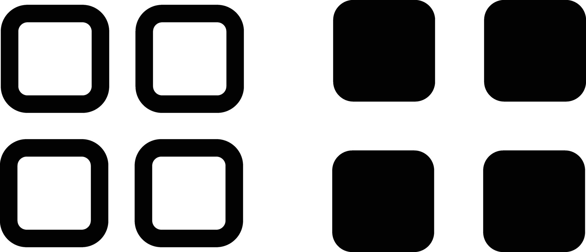 Menu icons set. Web Menu icon collection. Flat style Menu sign and ...