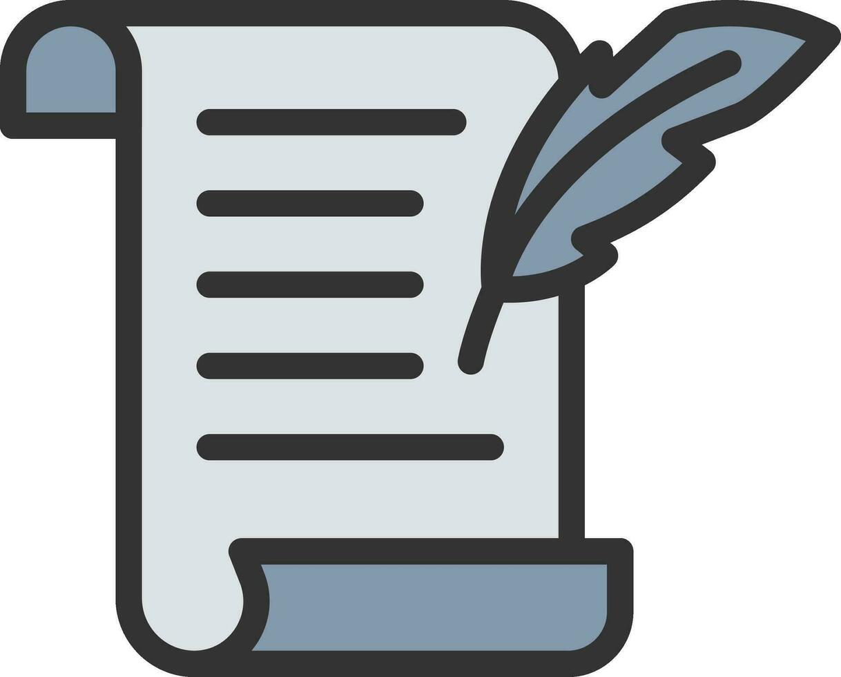 Scroll icon vector image. Suitable for mobile apps, web apps and print ...