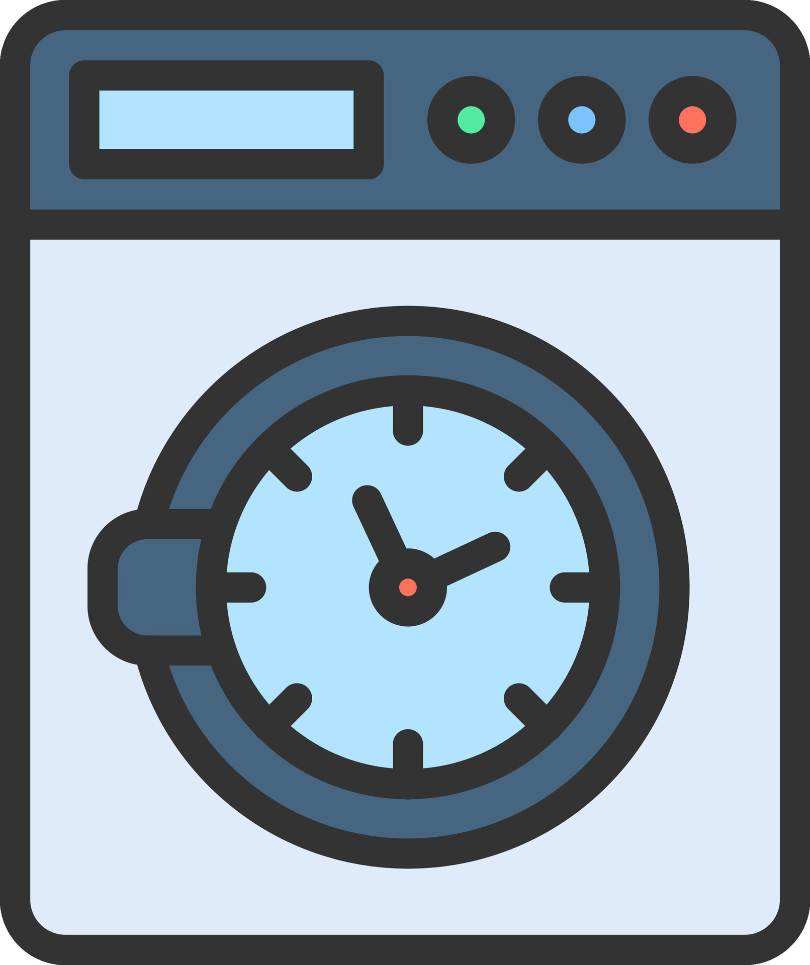 Timer icon vector image. Suitable for mobile apps, web apps and print ...