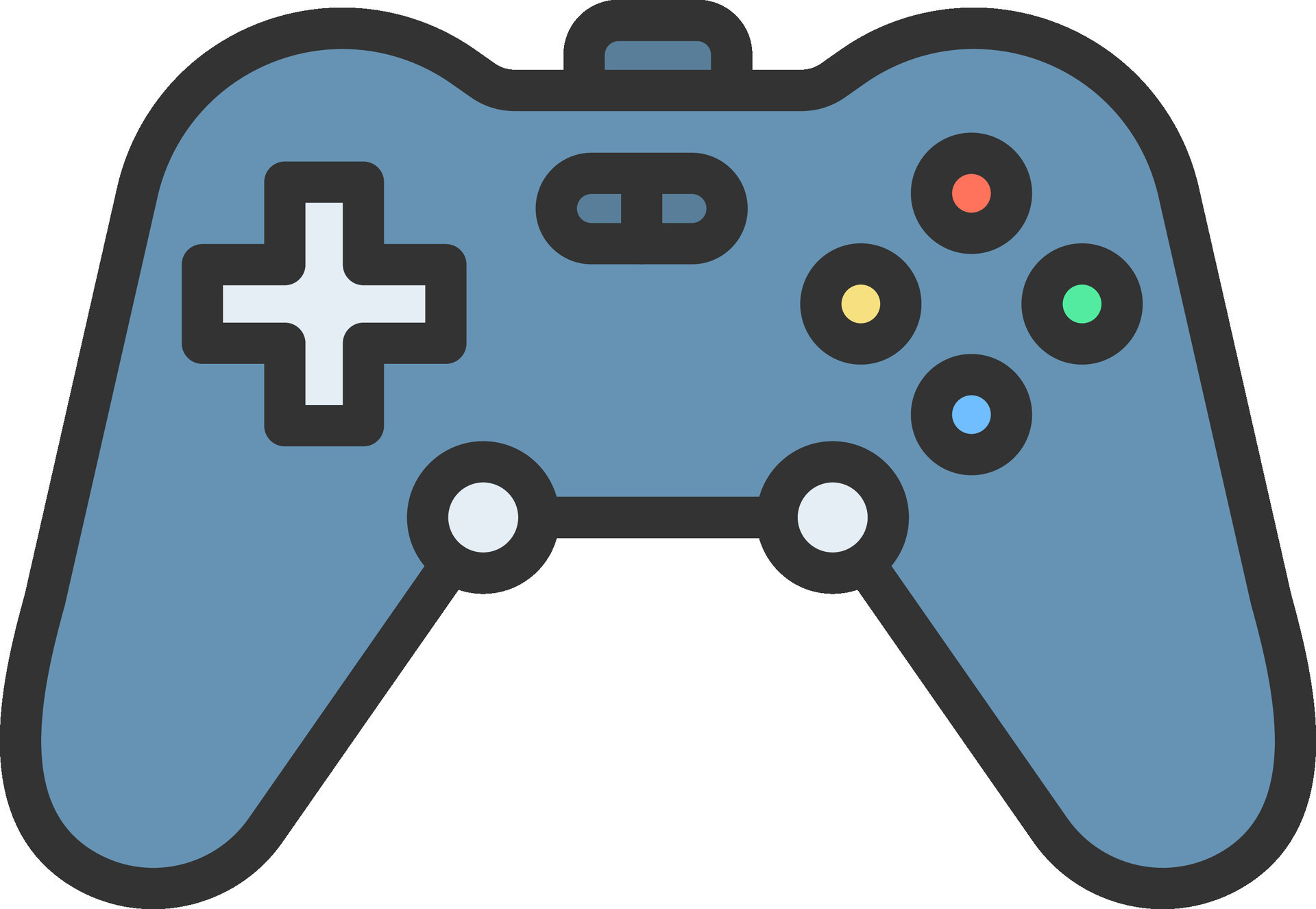 Game Controller icon vector image. Suitable for mobile apps, web apps ...