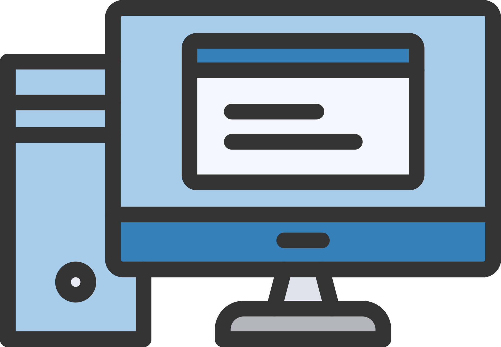 Desktop Computer icon vector image. Suitable for mobile apps, web apps and print media. 26318074 ...