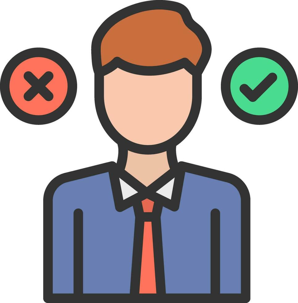 Decision Making icon vector image. Suitable for mobile apps, web apps ...