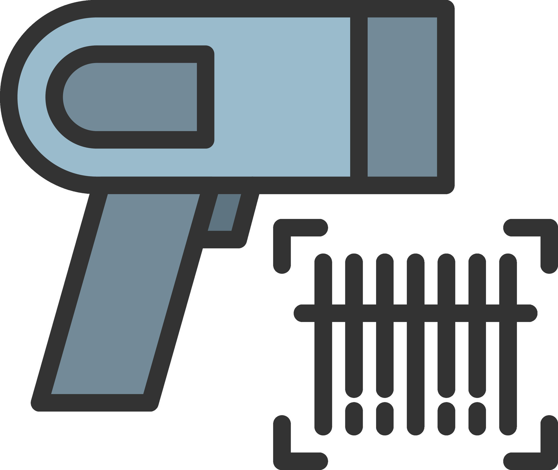 Barcode Scanner icon vector image. Suitable for mobile apps, web apps ...