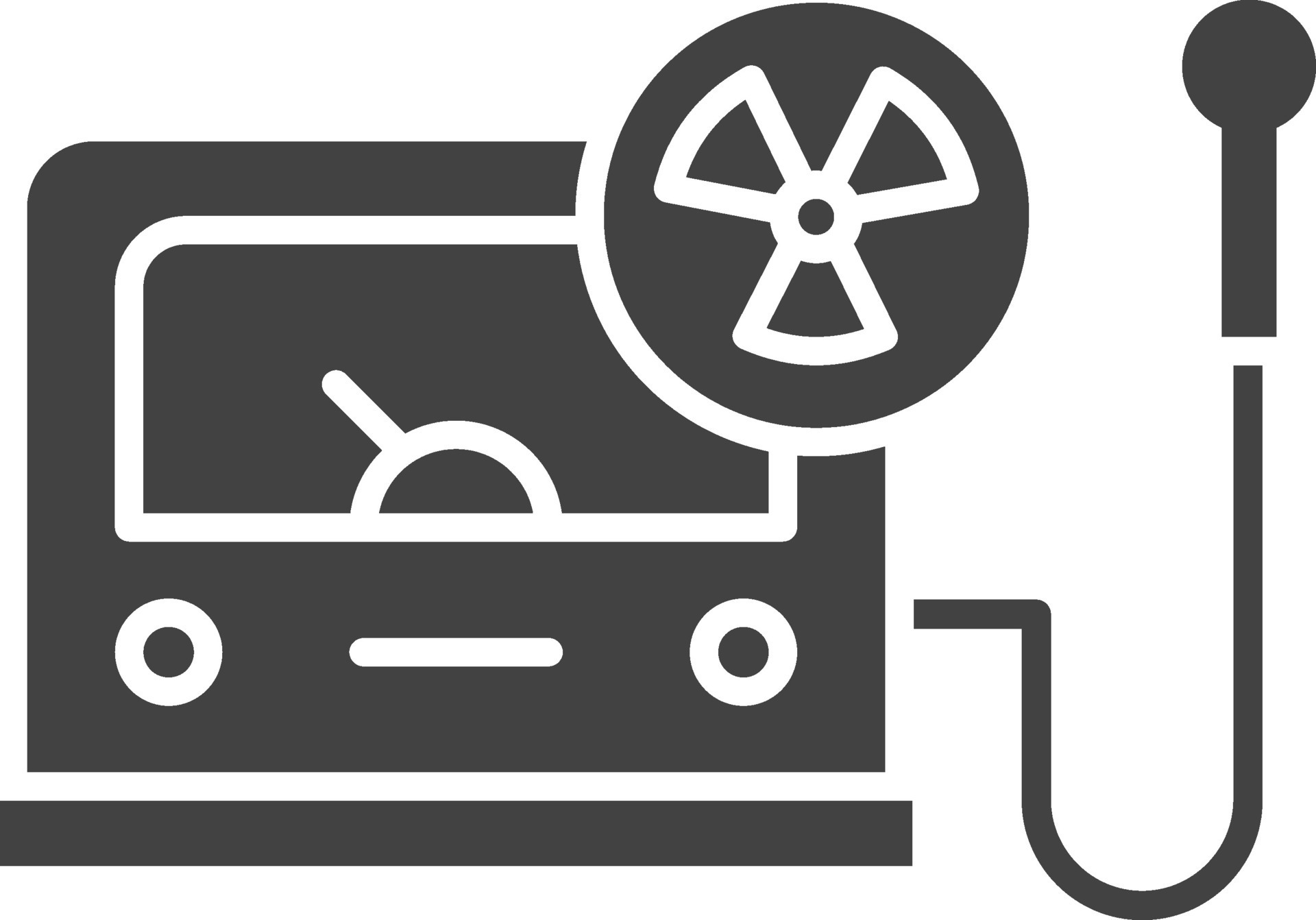 Radiation Detector Icon Vector Image Suitable For Mobile Apps Web