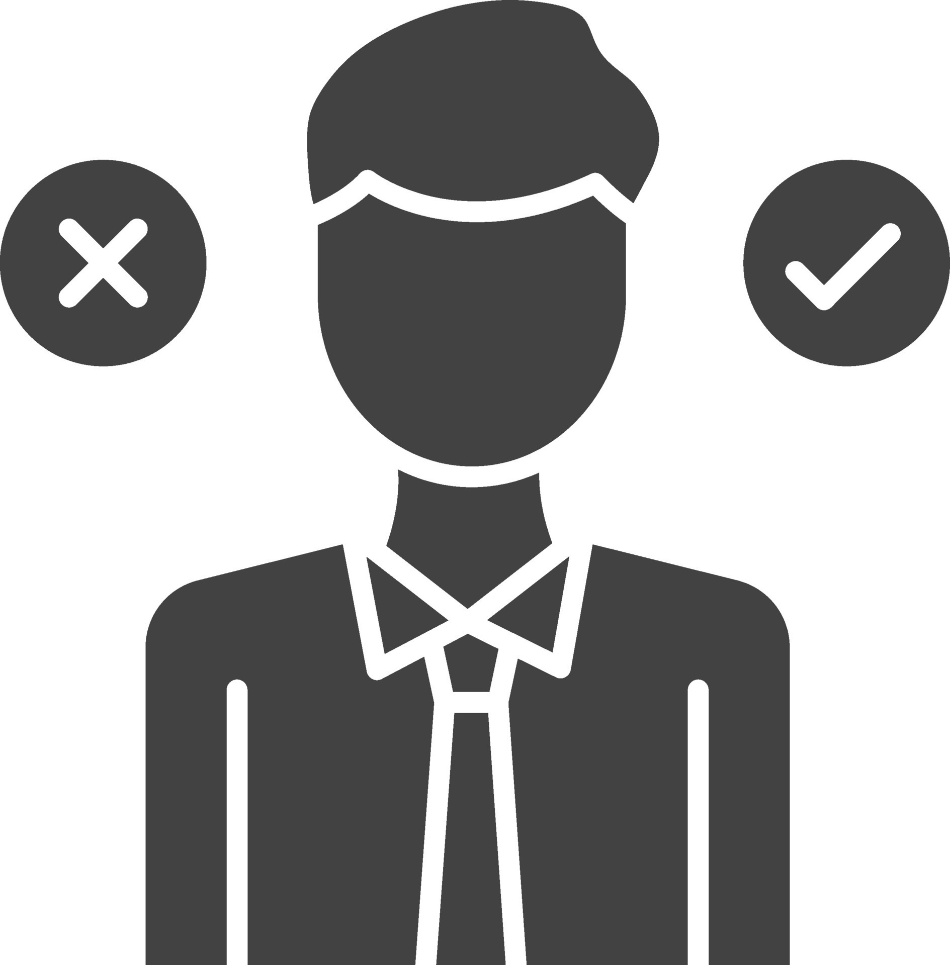 Decision Making icon vector image. Suitable for mobile apps, web apps ...