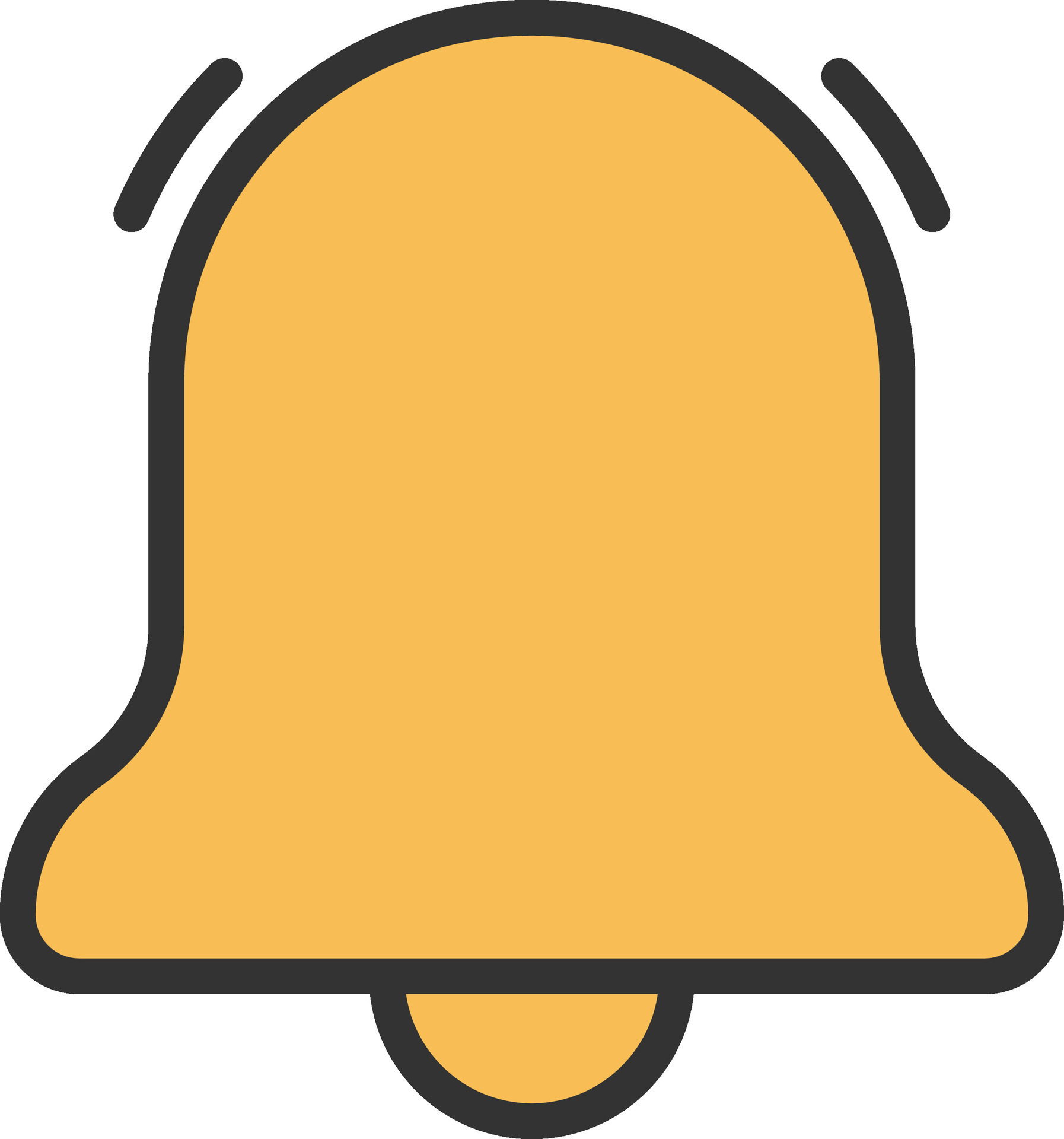 Bell icon vector image. Suitable for mobile apps, web apps and print ...