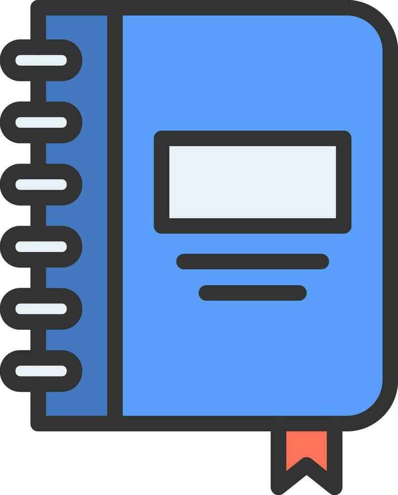 Notebook icon vector image. Suitable for mobile apps, web apps and ...