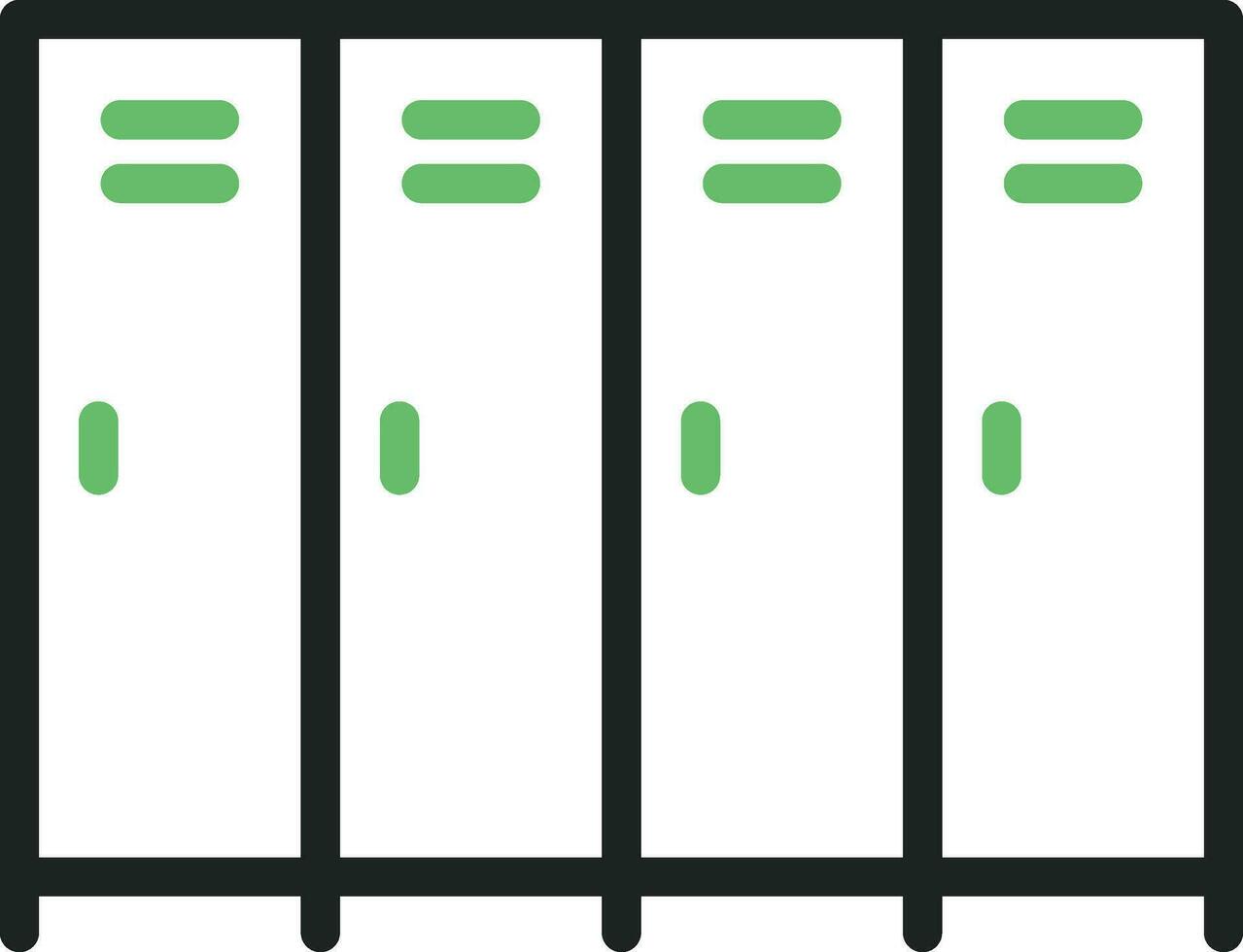 casilleros icono vector imagen. adecuado para móvil aplicaciones, web aplicaciones y impresión ...