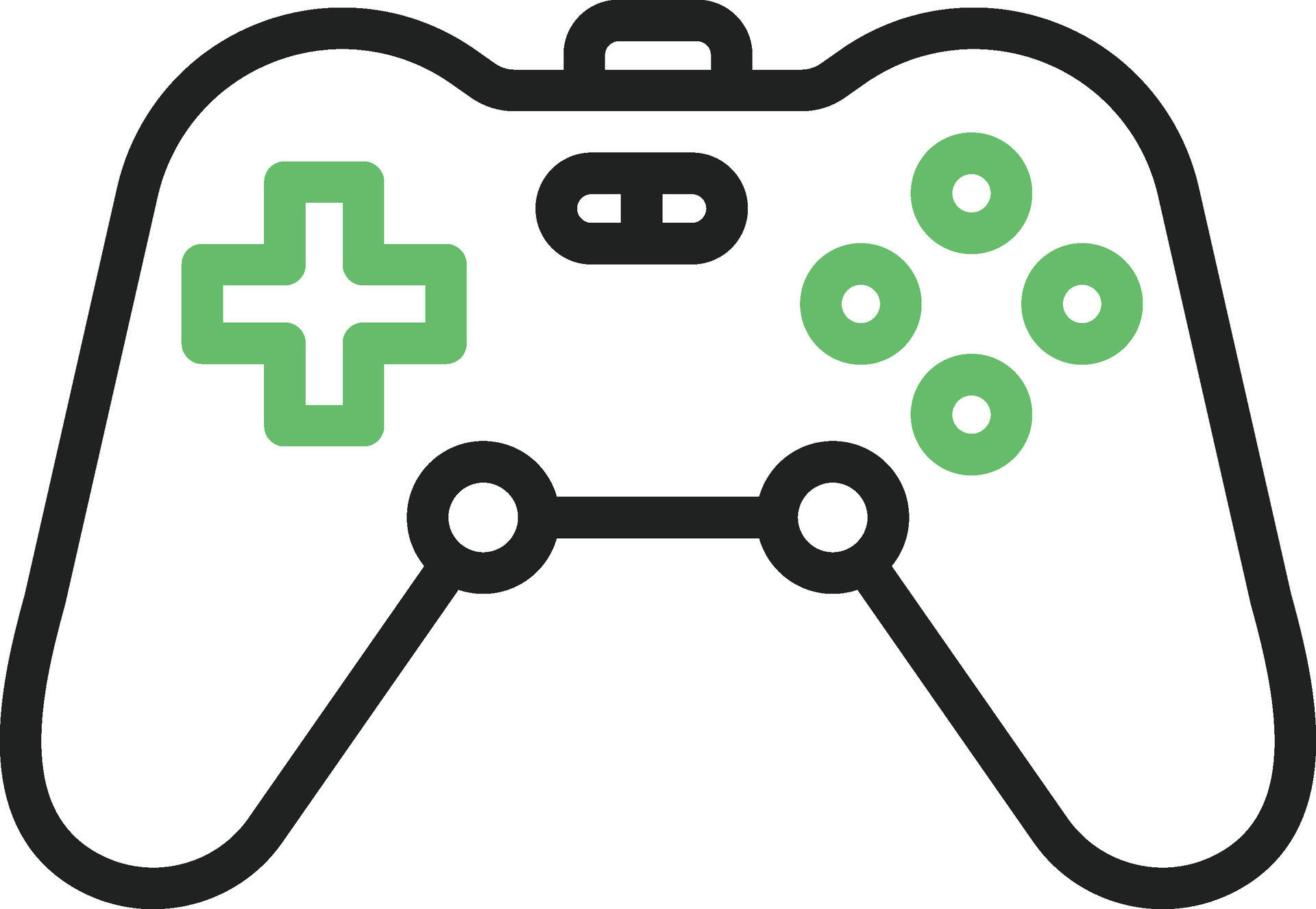 Game Controller icon vector image. Suitable for mobile apps, web apps ...