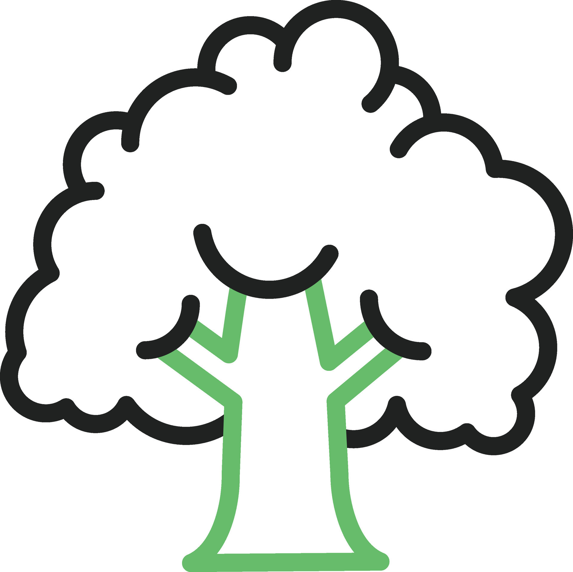 Tree icon vector image. Suitable for mobile apps, web apps and print ...