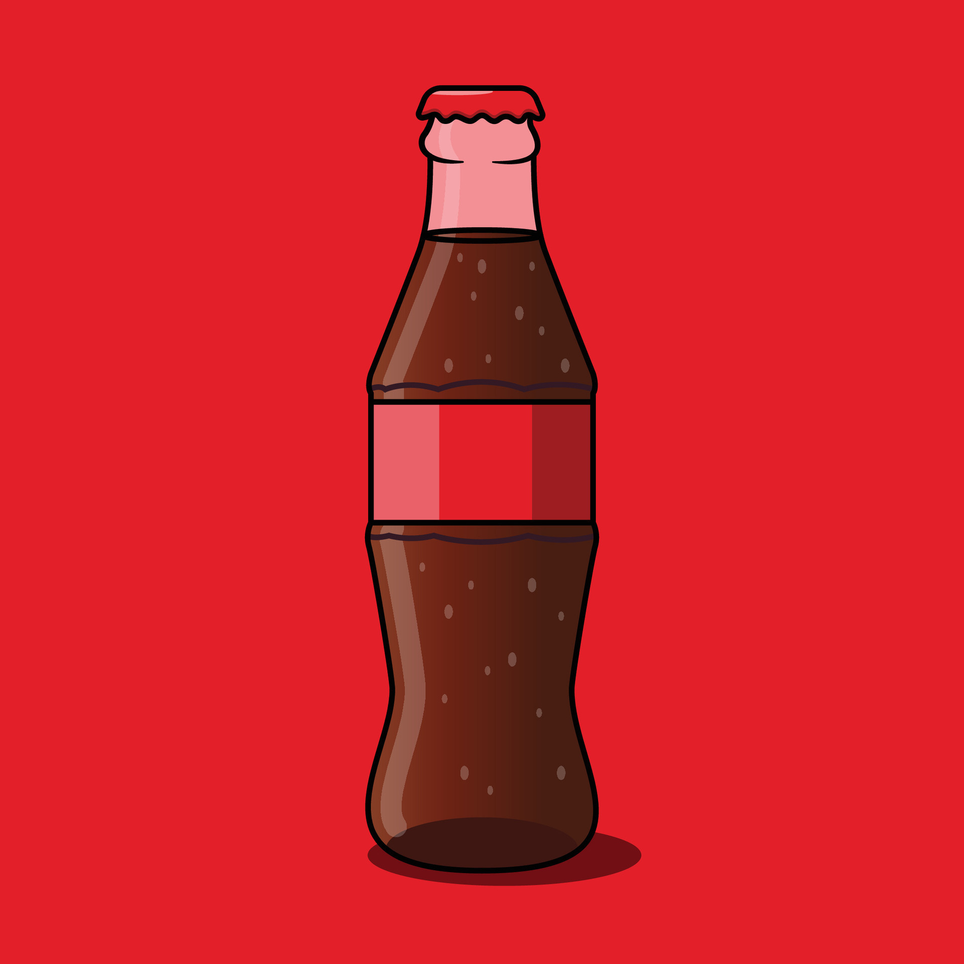 The Illustration of Coke Bottle 26320255 Vector Art at Vecteezy