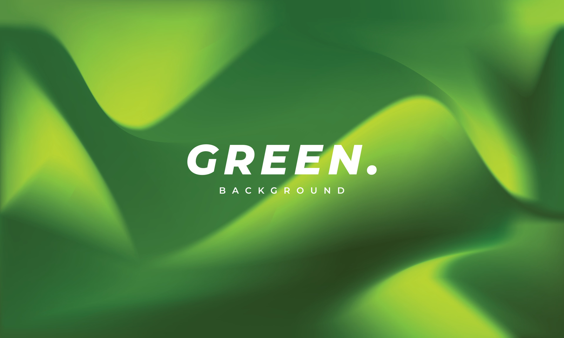 Green Fluid And Wavy Gradient Mesh Background Template Copy Space Dynamic Colour Gradation