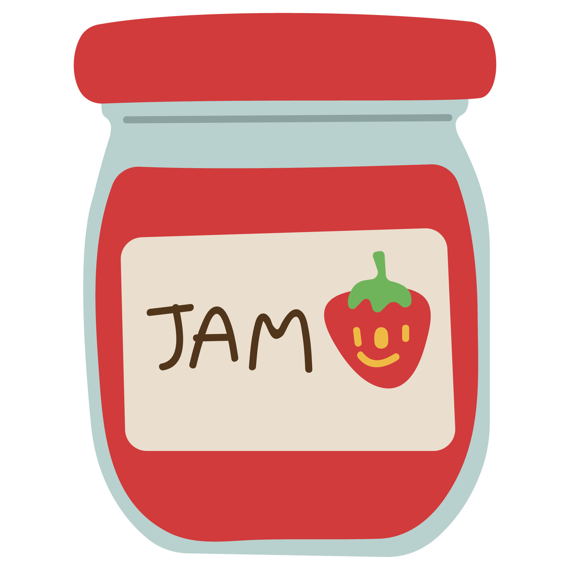Jam single cute on a white background, vector illustration. 26321166 Vector Art at Vecteezy