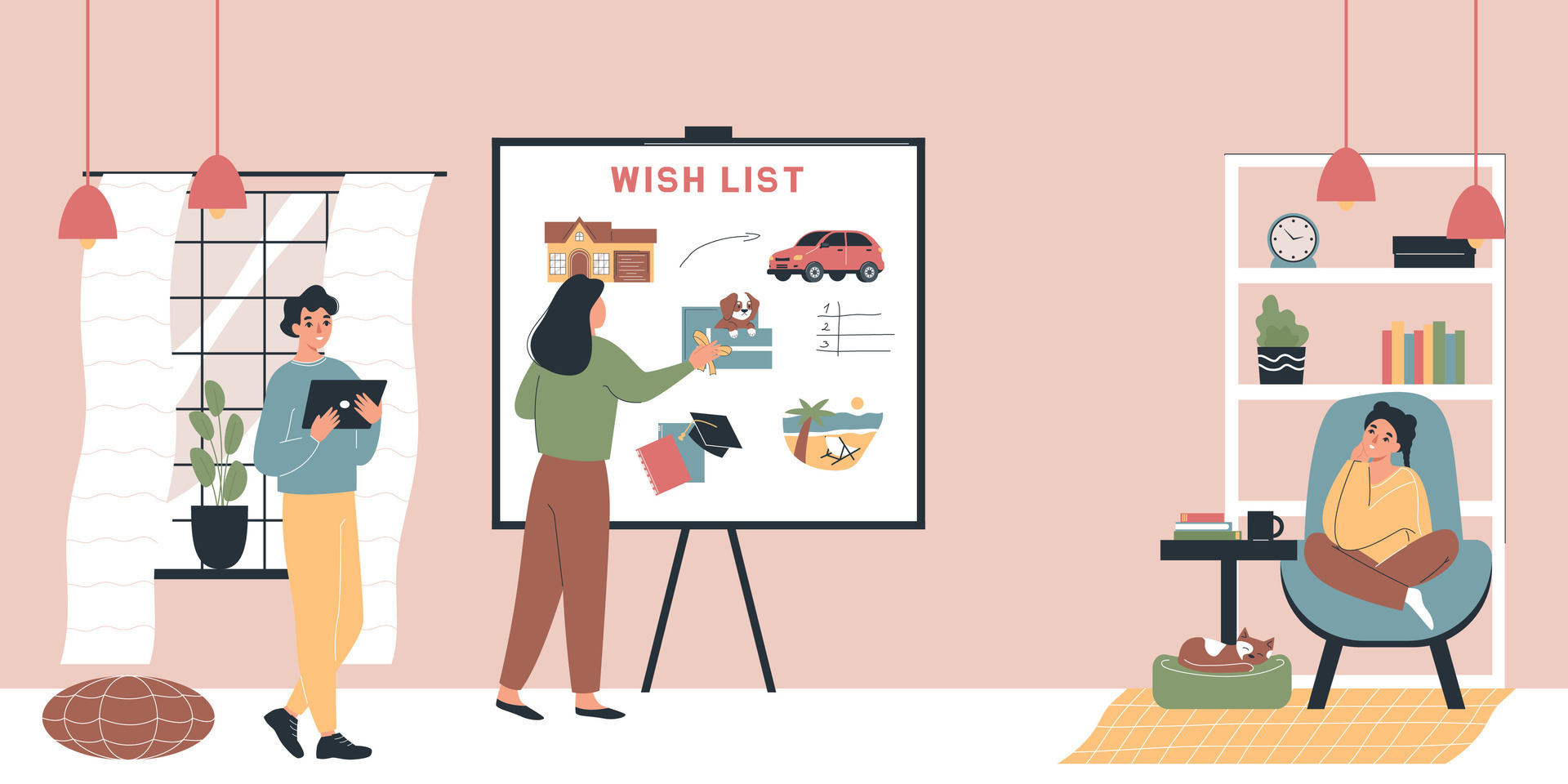 Wish List Background 26321624 Vector Art at Vecteezy