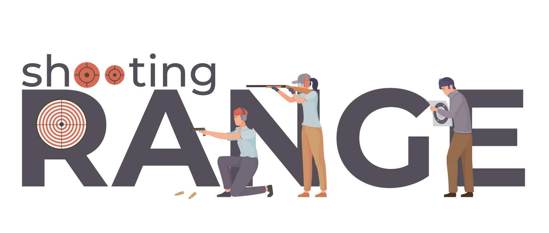 Shooting Range Text Composition 26321855 Vector Art at Vecteezy