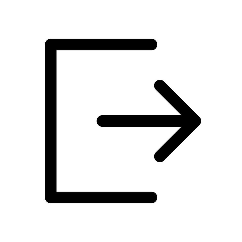 Simple logout and sign out icon. Vector. 26322713 Vector Art at Vecteezy