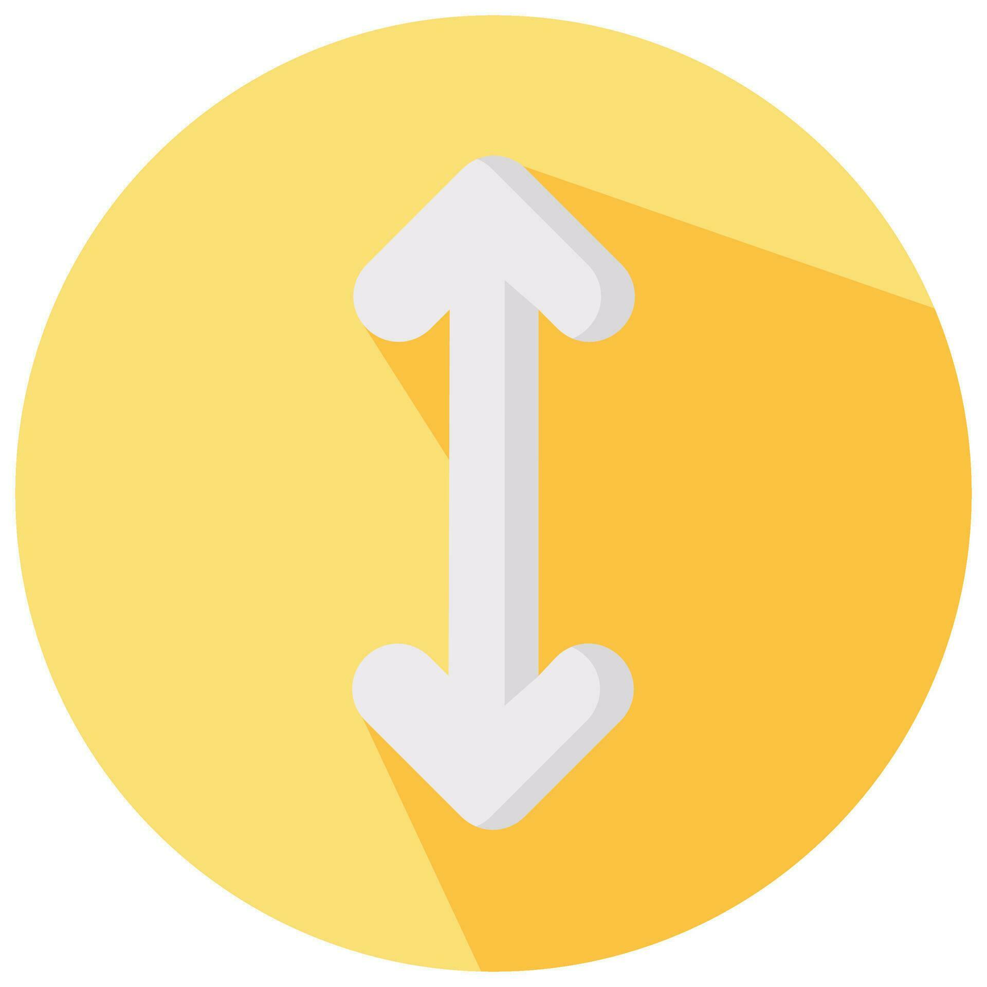 Vertical Size Arrow Vector Round Flat Icon 26323000 Vector Art At Vecteezy