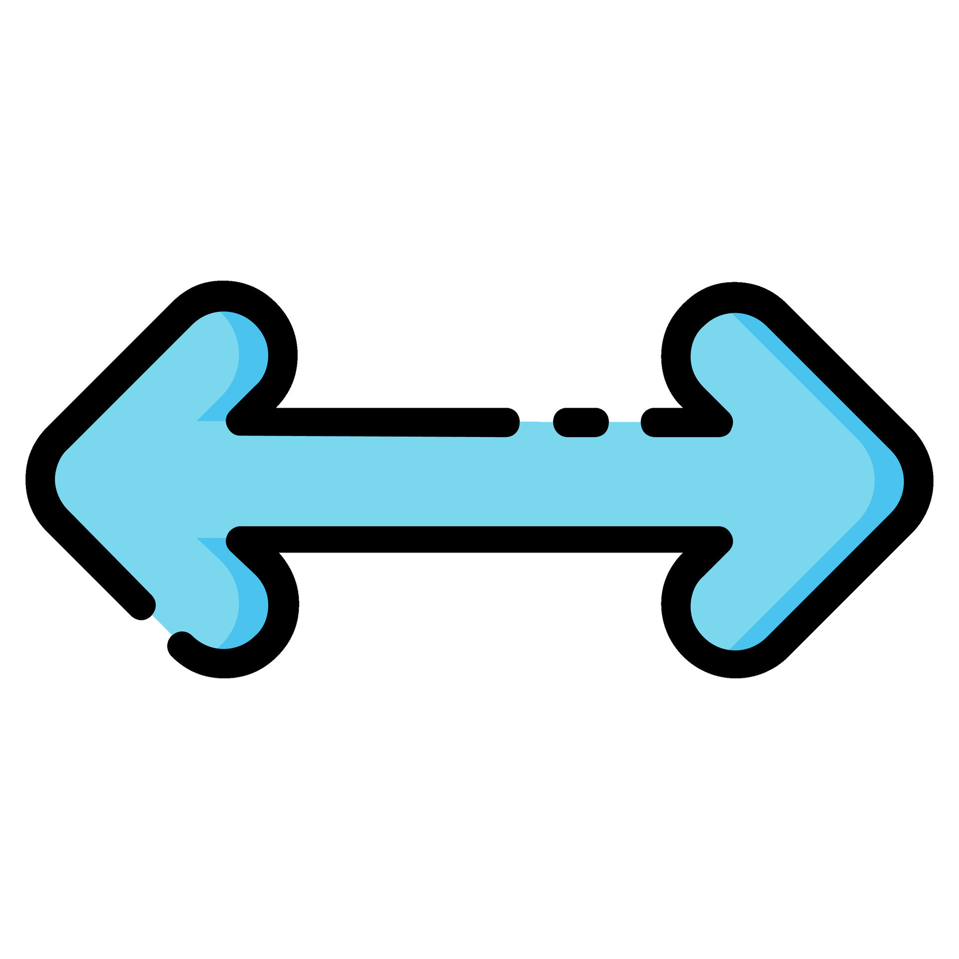 Horizontal Size Arrow Vector Filled Icon 26323115 Vector Art At Vecteezy