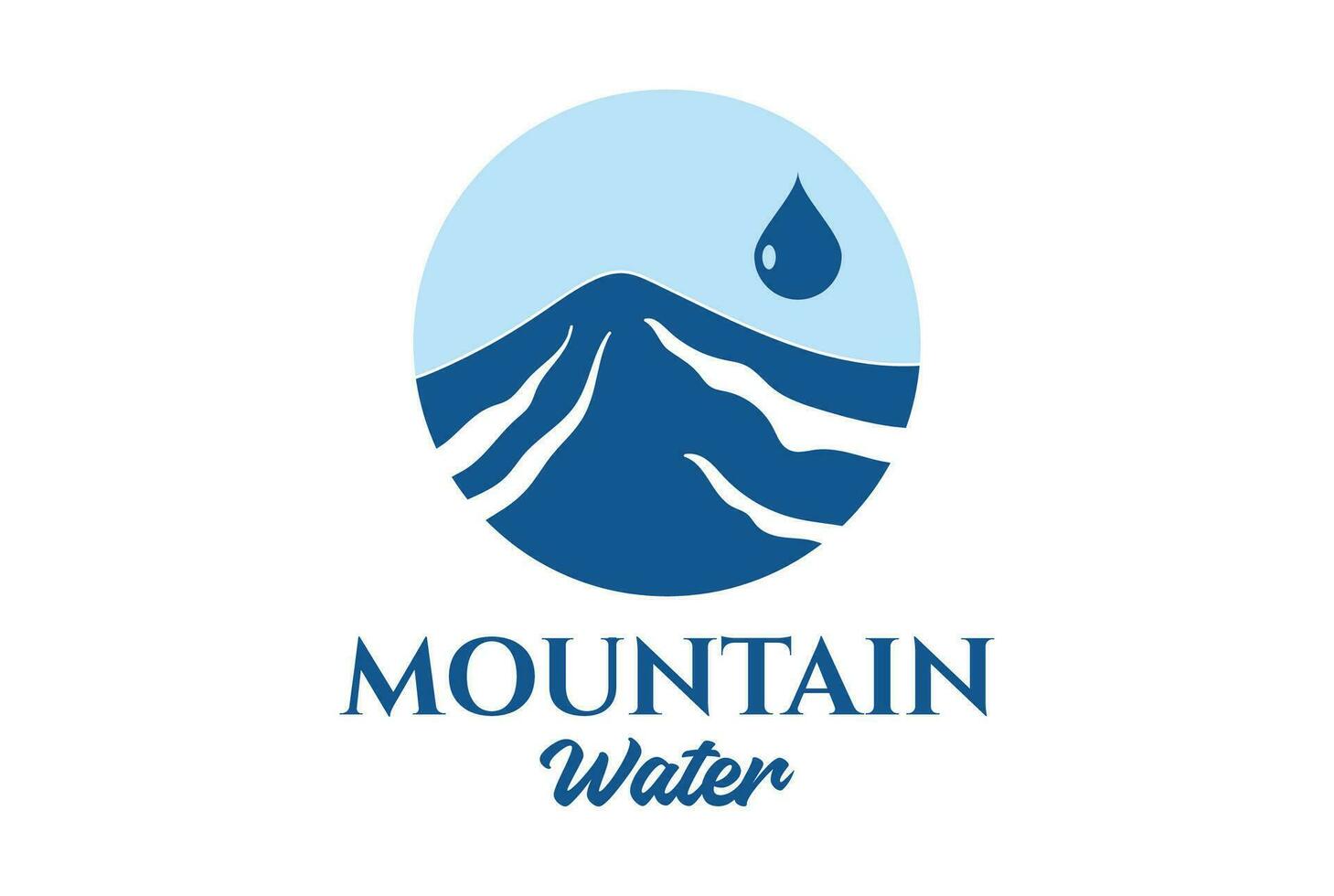 Bottled Water Logos With Mountains