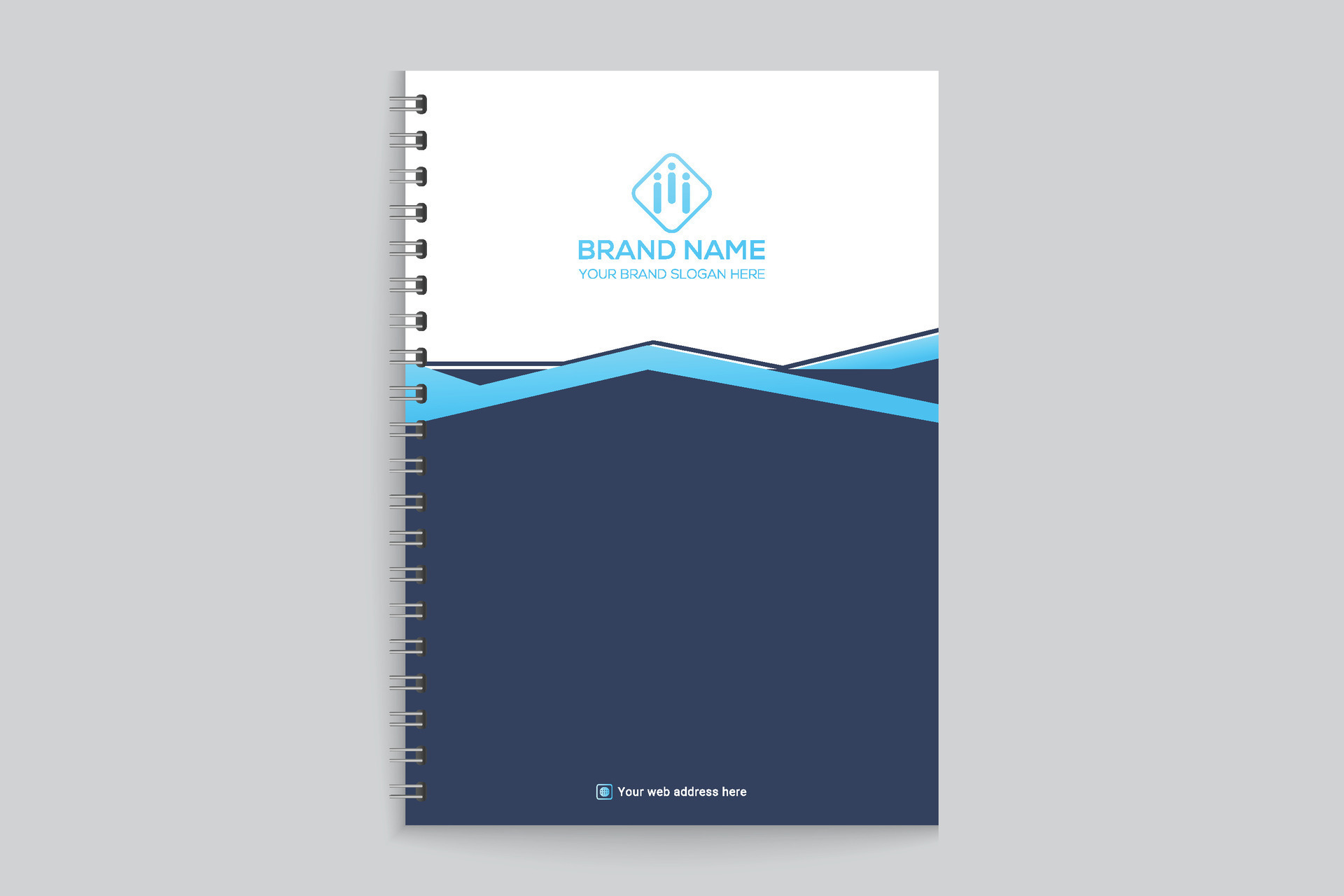 Blue elegant corporate notebook cover design 26324457 Vector Art at ...