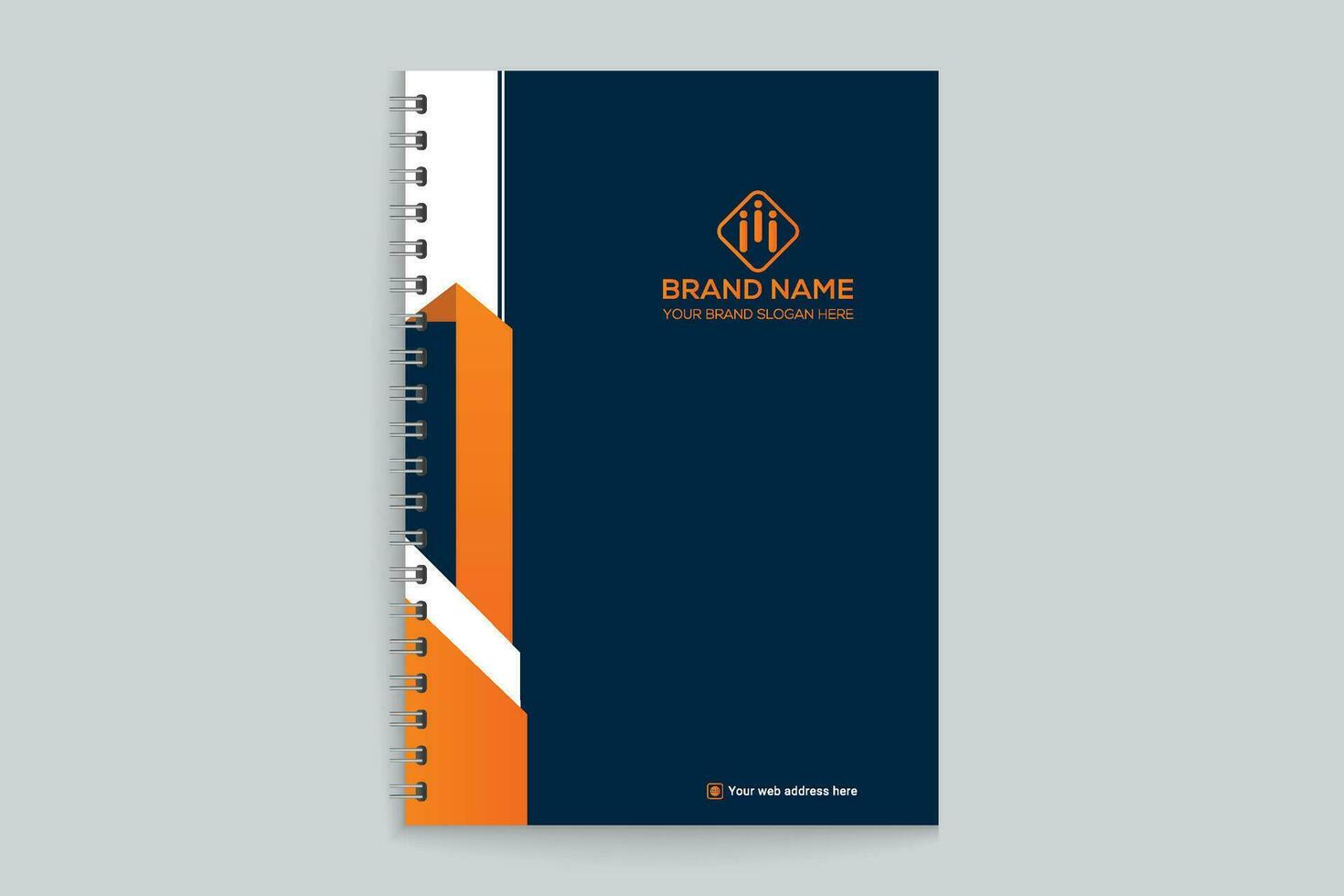Orange elegant corporate notebook cover design 26324472 Vector Art at ...