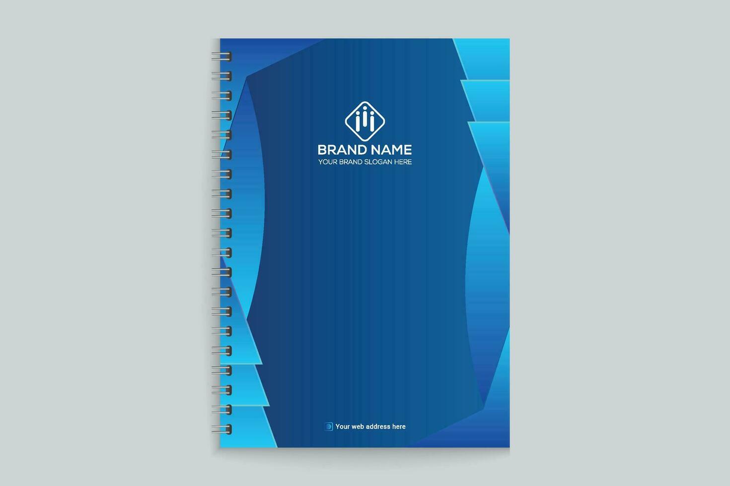 Blue elegant corporate notebook cover design 26324740 Vector Art at ...