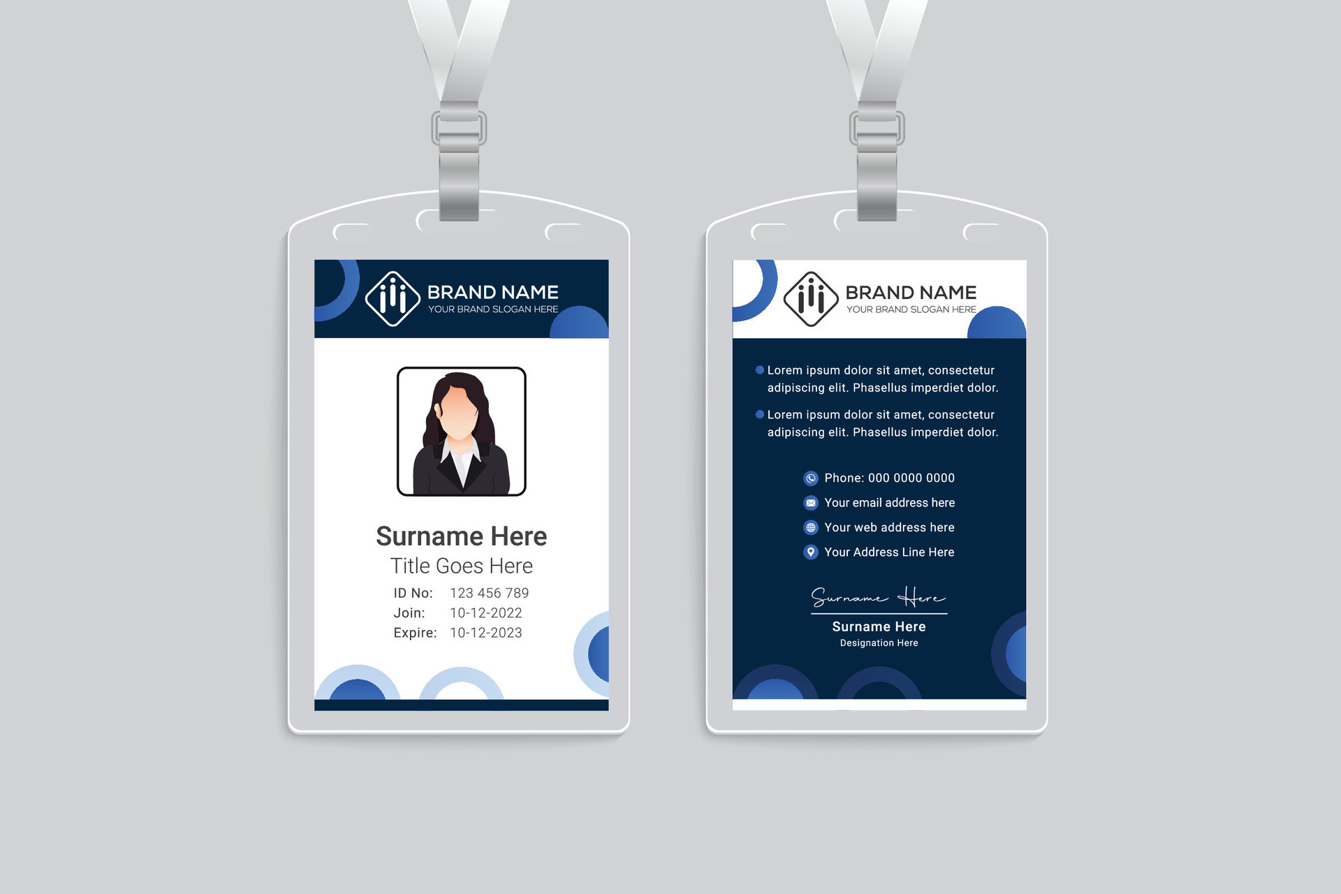 Stylish id card template 26325119 Vector Art at Vecteezy