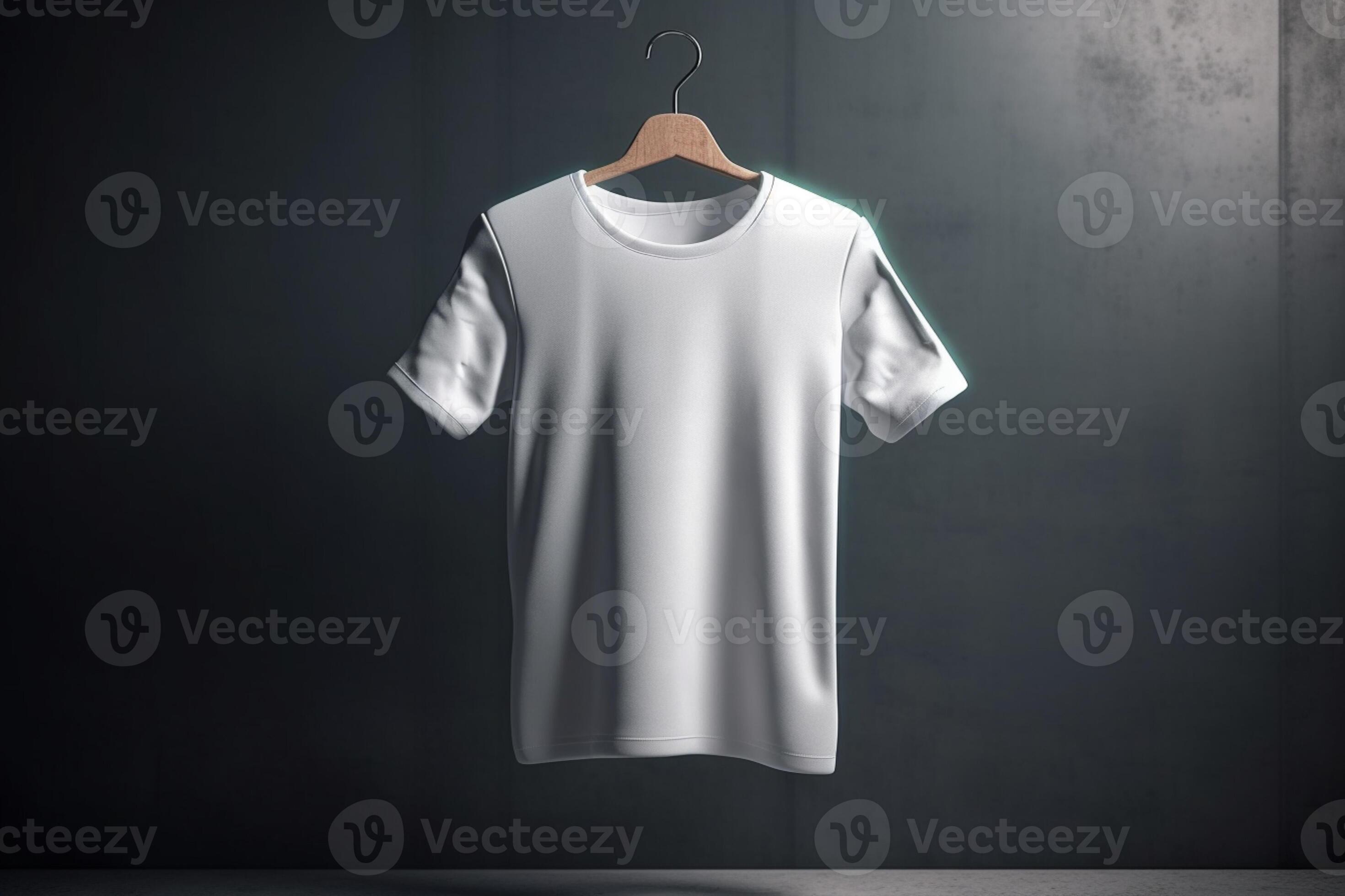 Effortlessly Minimal, 3D Empty White T-Shirt Mockup with Subtle ...