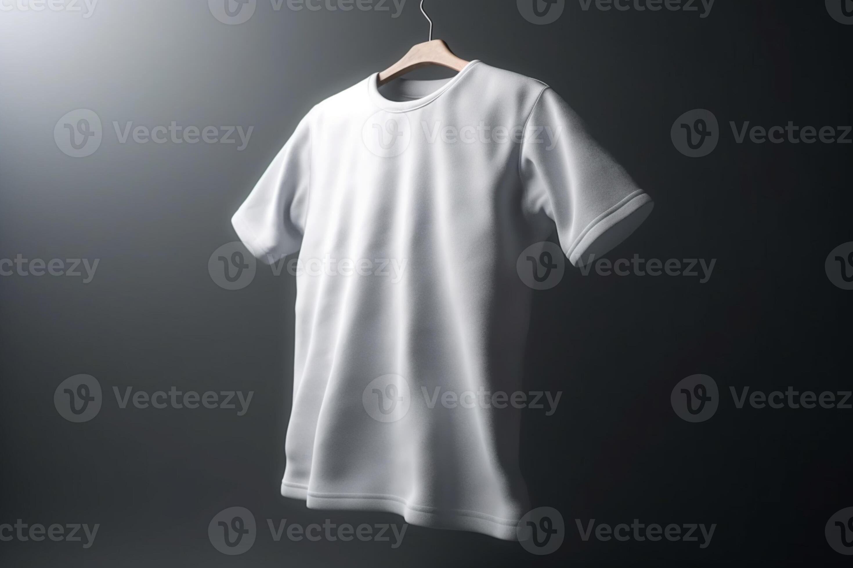 Pure and Simple, 3D Empty White T-Shirt Mockup with Clean Lines,3d ...
