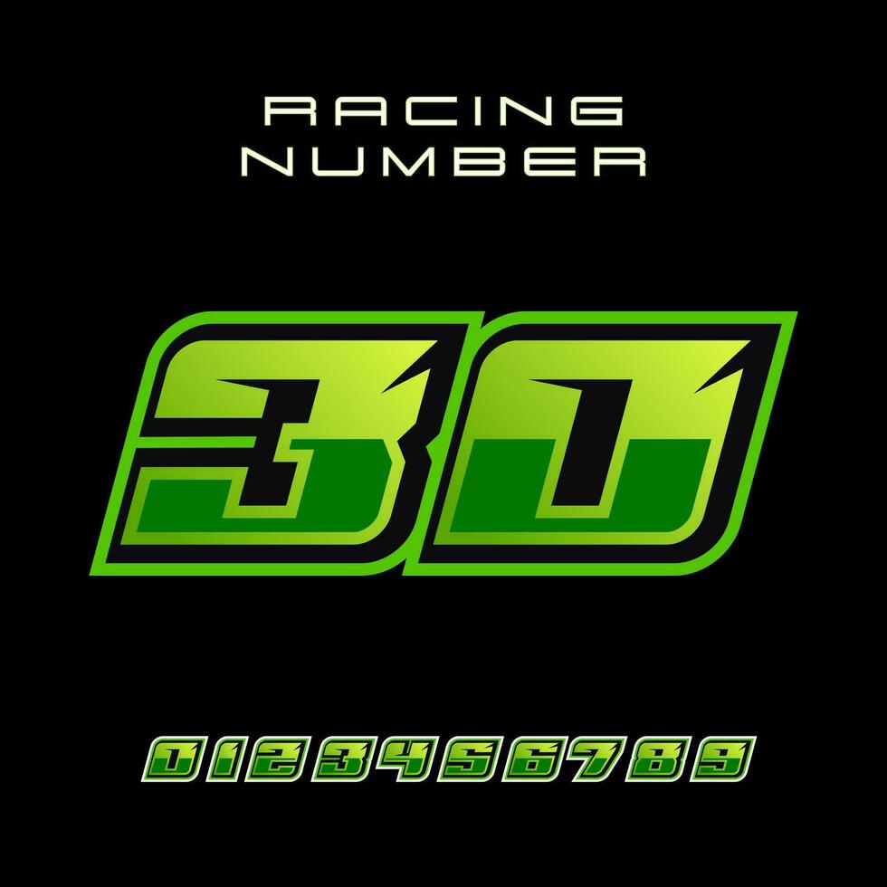 Racing Number 30 Vector Design Template 26331319 Vector Art at Vecteezy