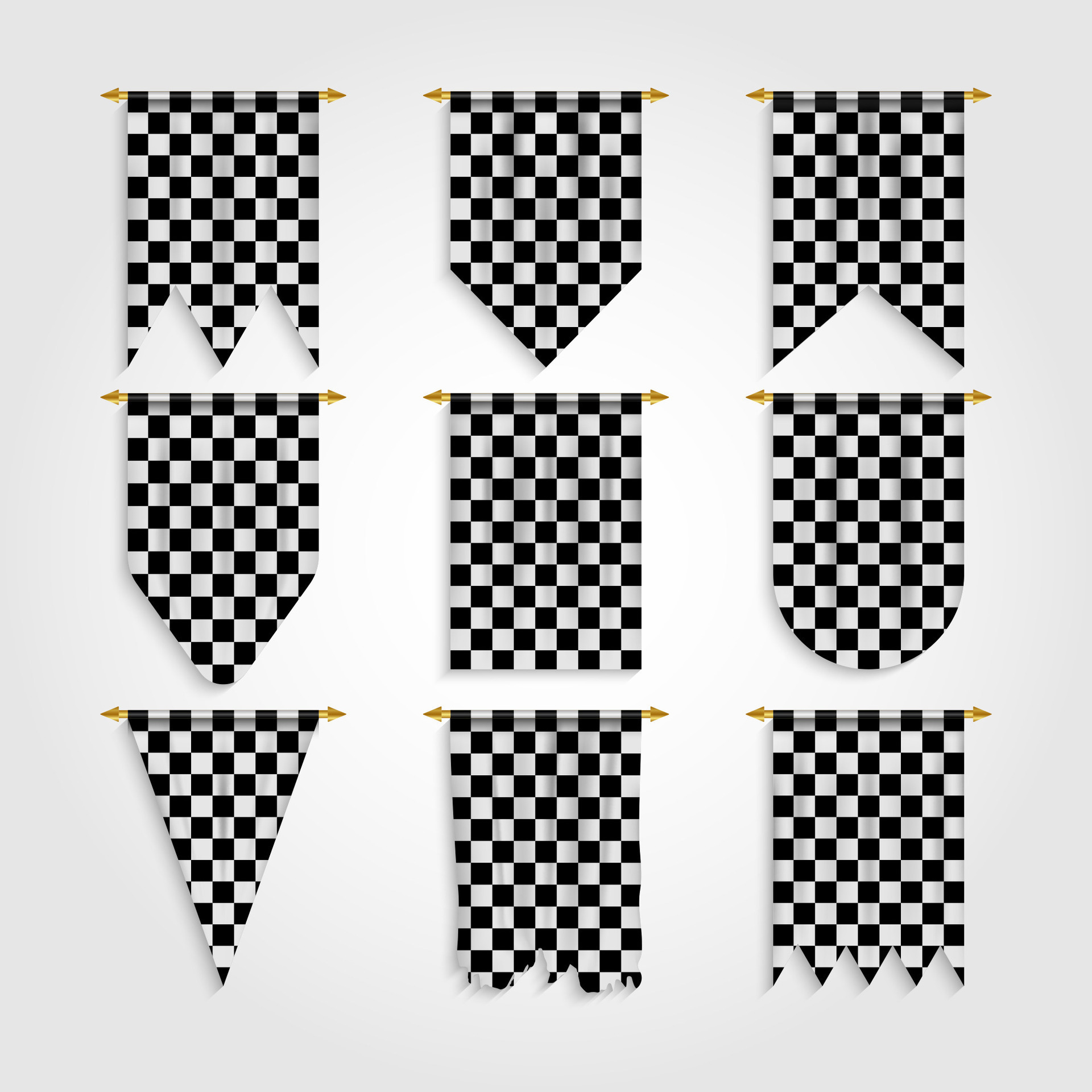 Triangular Checkered Banner