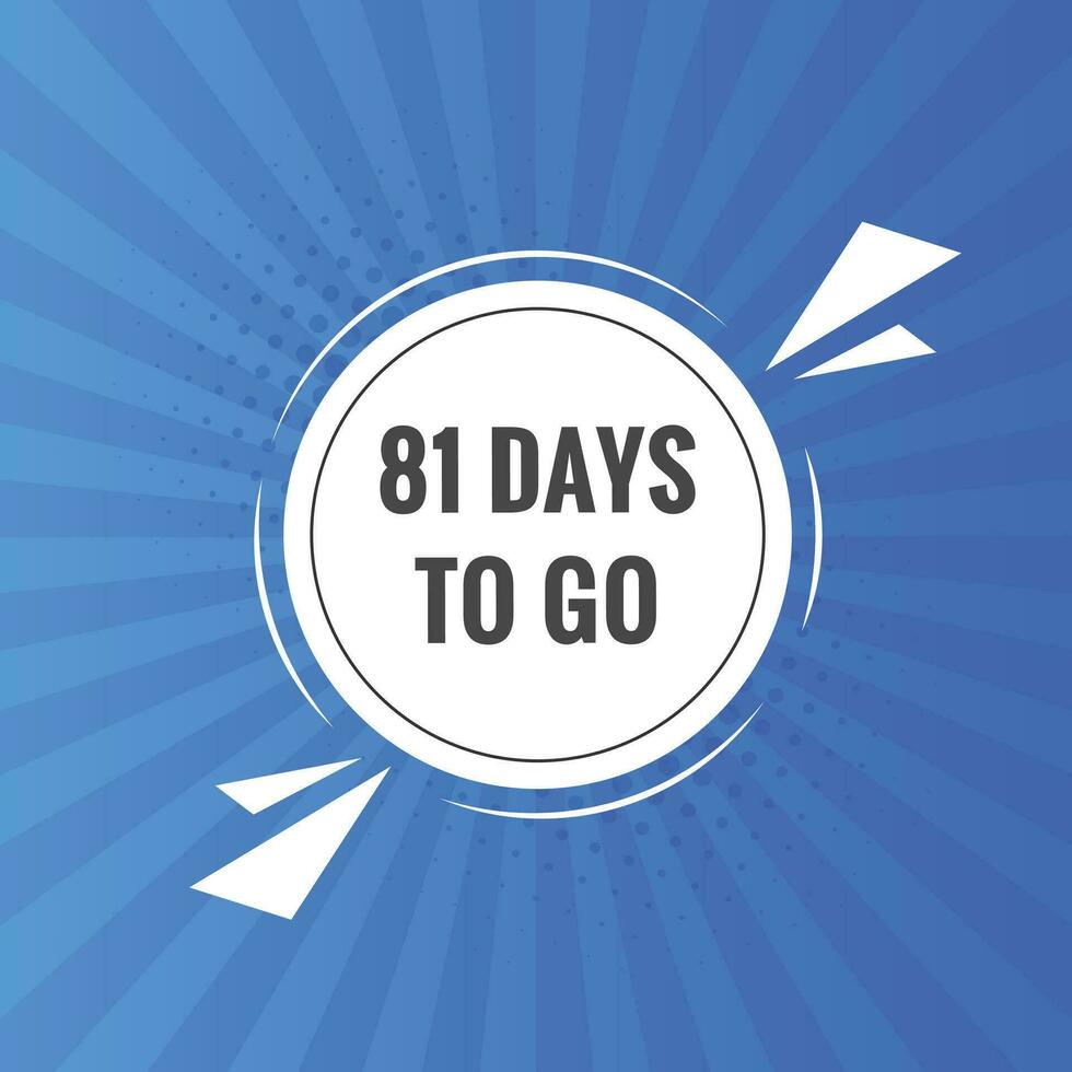 81 Days To Go Countdown Template 81 Day Countdown Left Days Banner Design 26333995 Vector Art