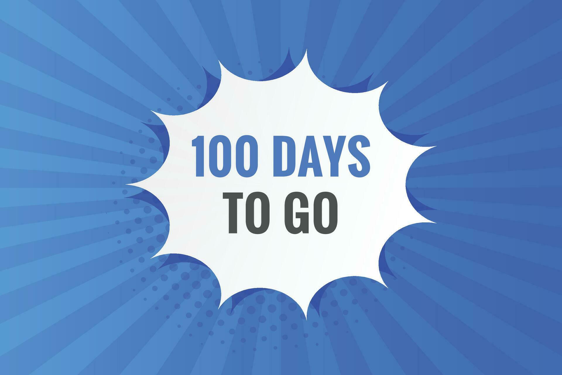 100 days to go countdown template. 100 day Countdown left days banner ...