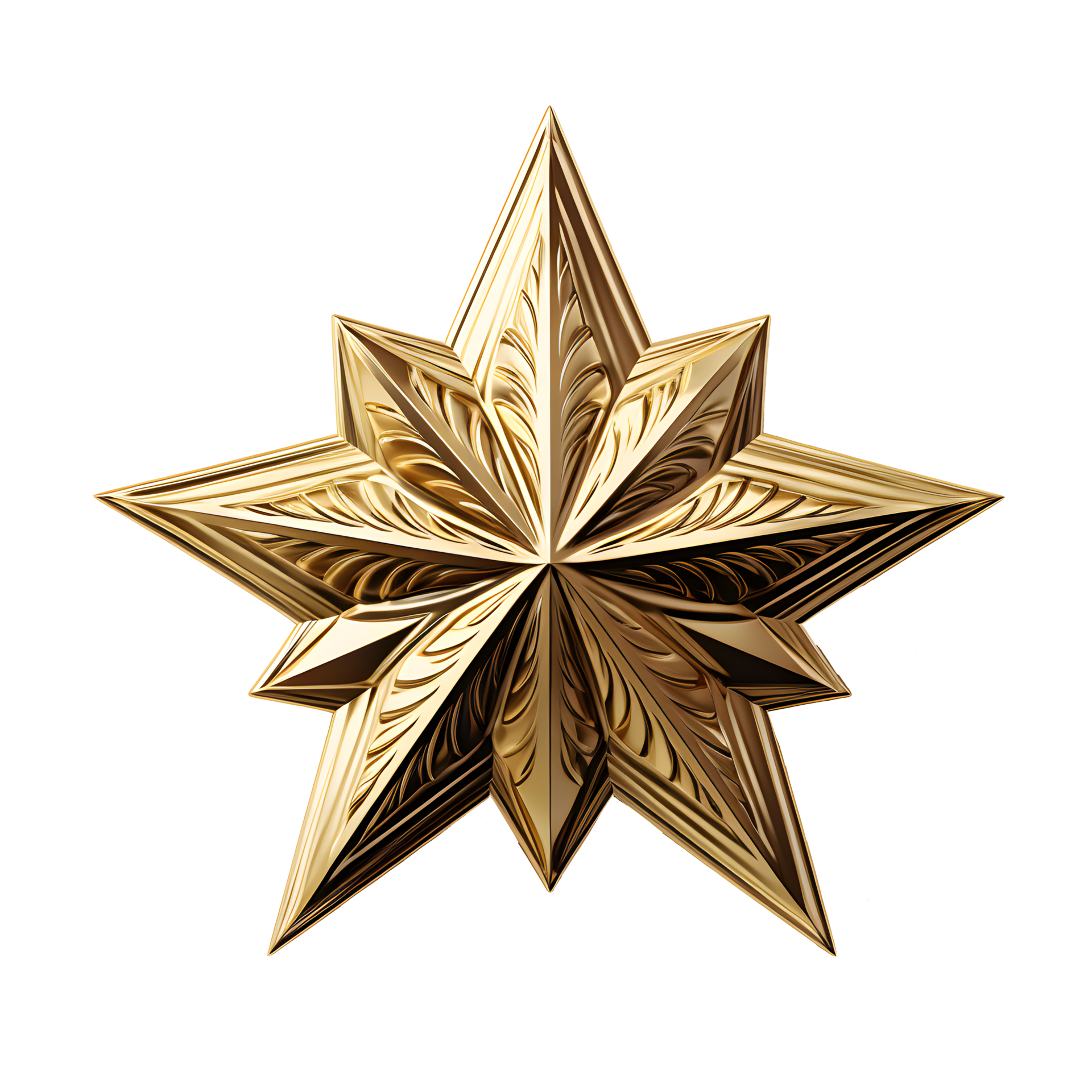 Gold Star With Transparent Background