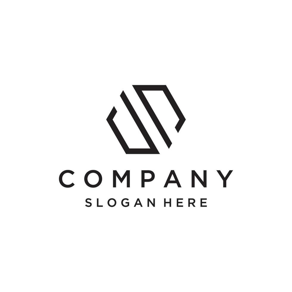 Creative and simple hexagon box or cube geometry logo template design ...