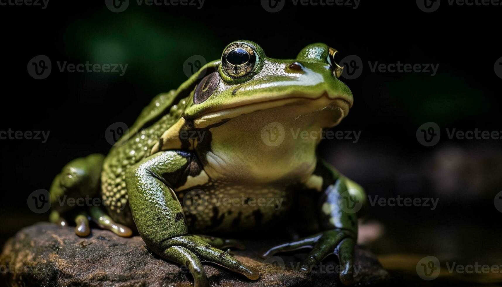 Slimy toad sitting in wet forest swamp generated by AI 26350612 Stock ... Slimy toad sitting in wet forest swamp generated by AI 26350612 Stock ...