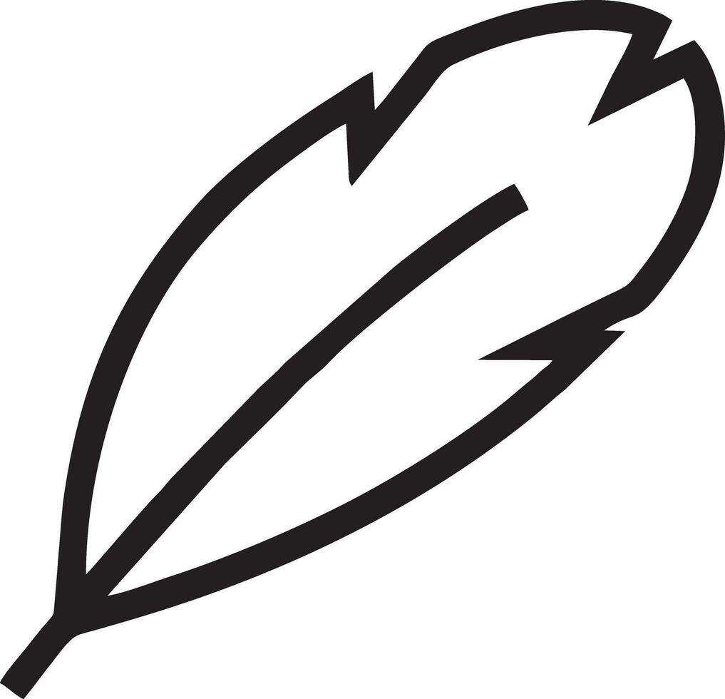 Feather icon symbol isolated vector image. Illustration of the feather ...