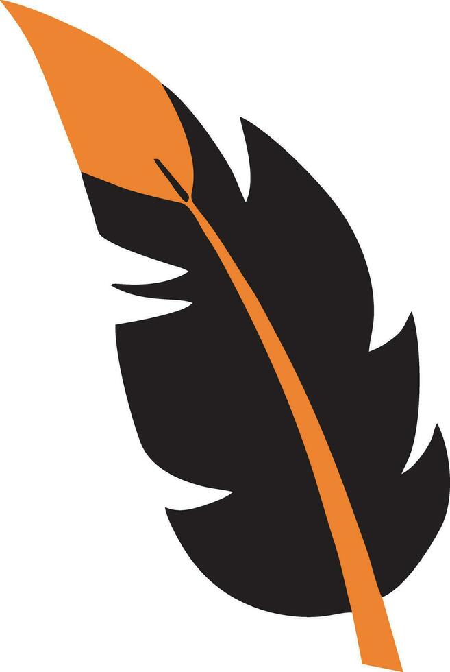 Feather icon symbol isolated vector image. Illustration of the feather ...