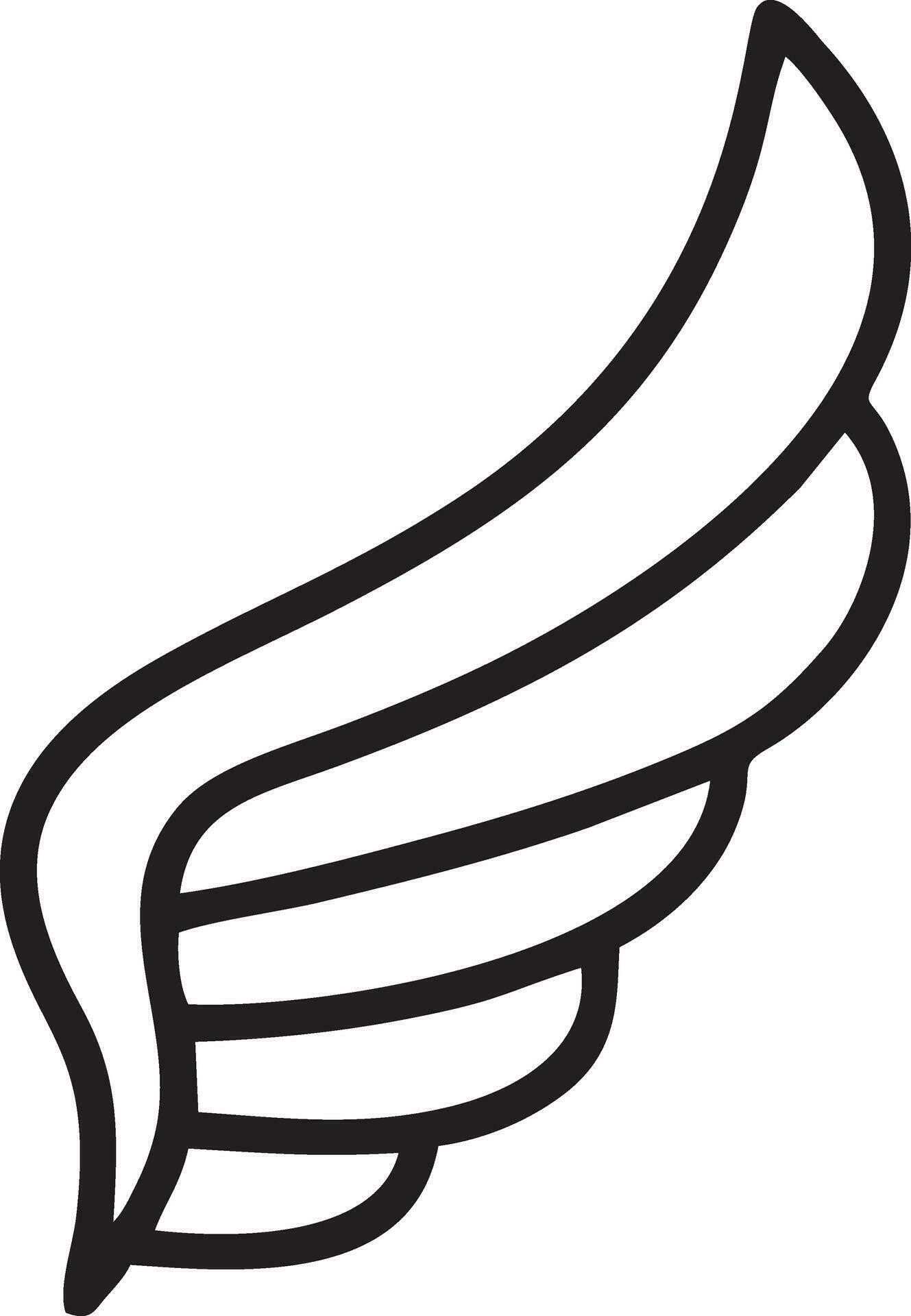 Feather icon symbol isolated vector image. Illustration of the feather ...