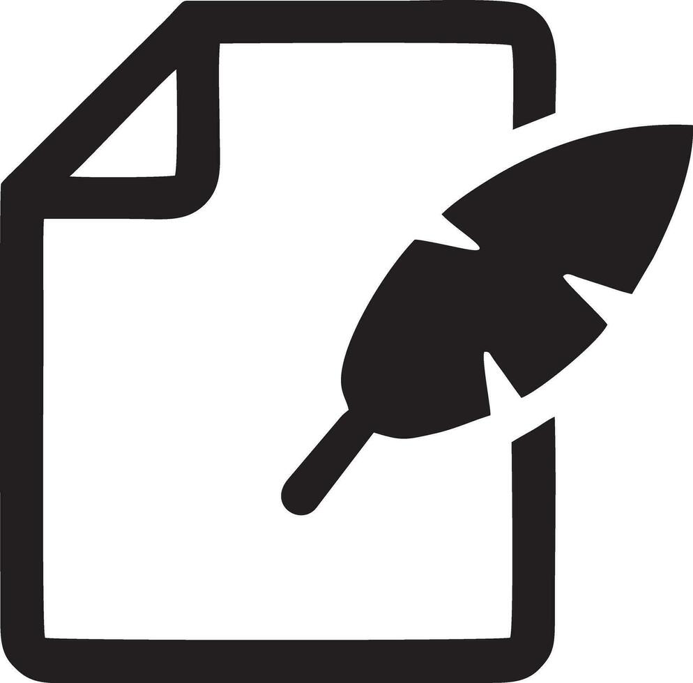 Feather icon symbol isolated vector image. Illustration of the feather ...