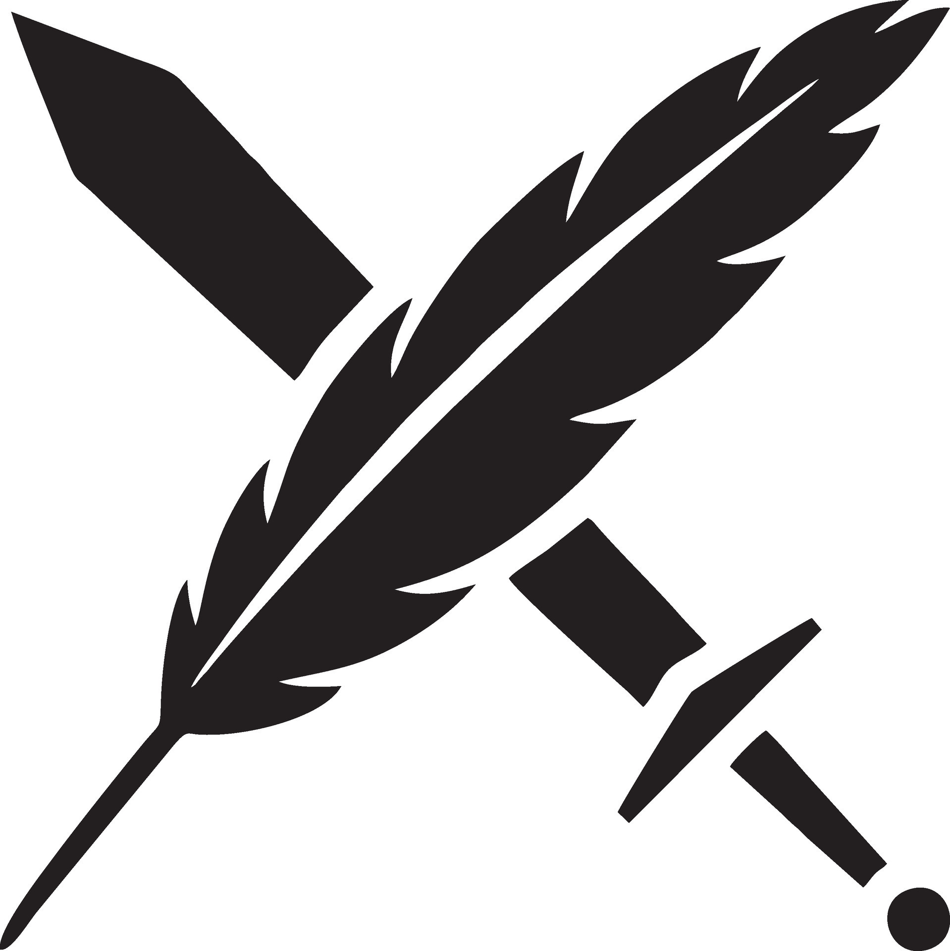 Feather icon symbol isolated vector image. Illustration of the feather ...