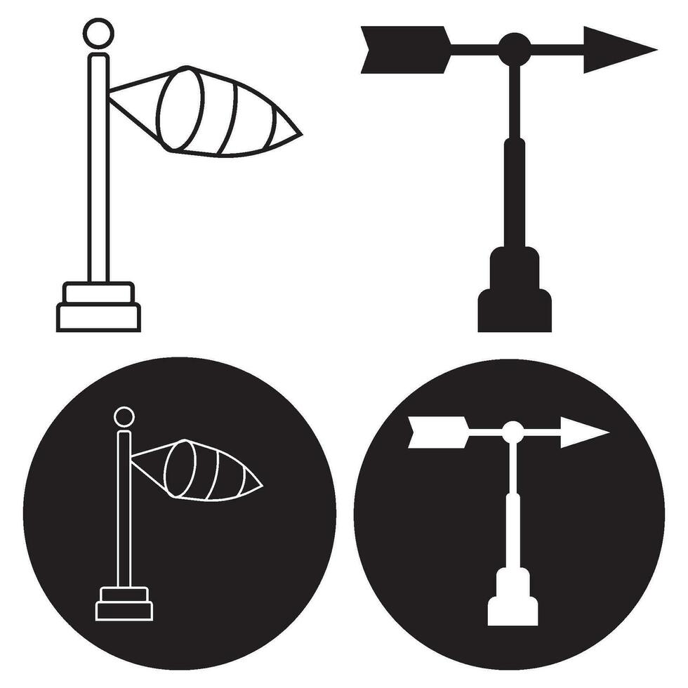 Wind Direction Icon Vector 26365227 Vector Art At Vecteezy