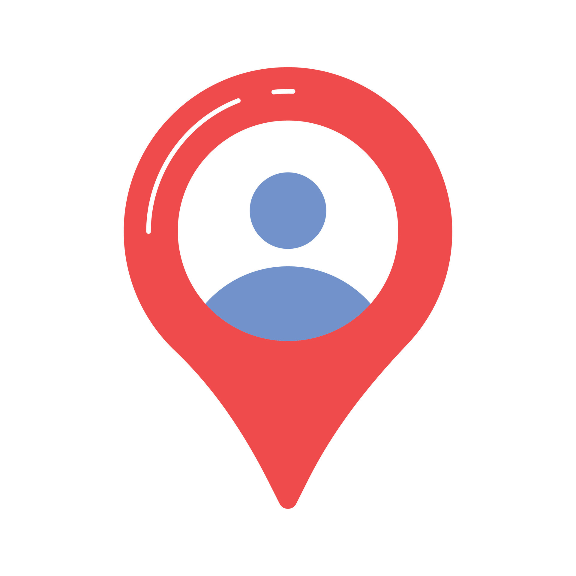 User inside map pointer denoting concept of user location vector ... User inside map pointer denoting concept of user location vector ...