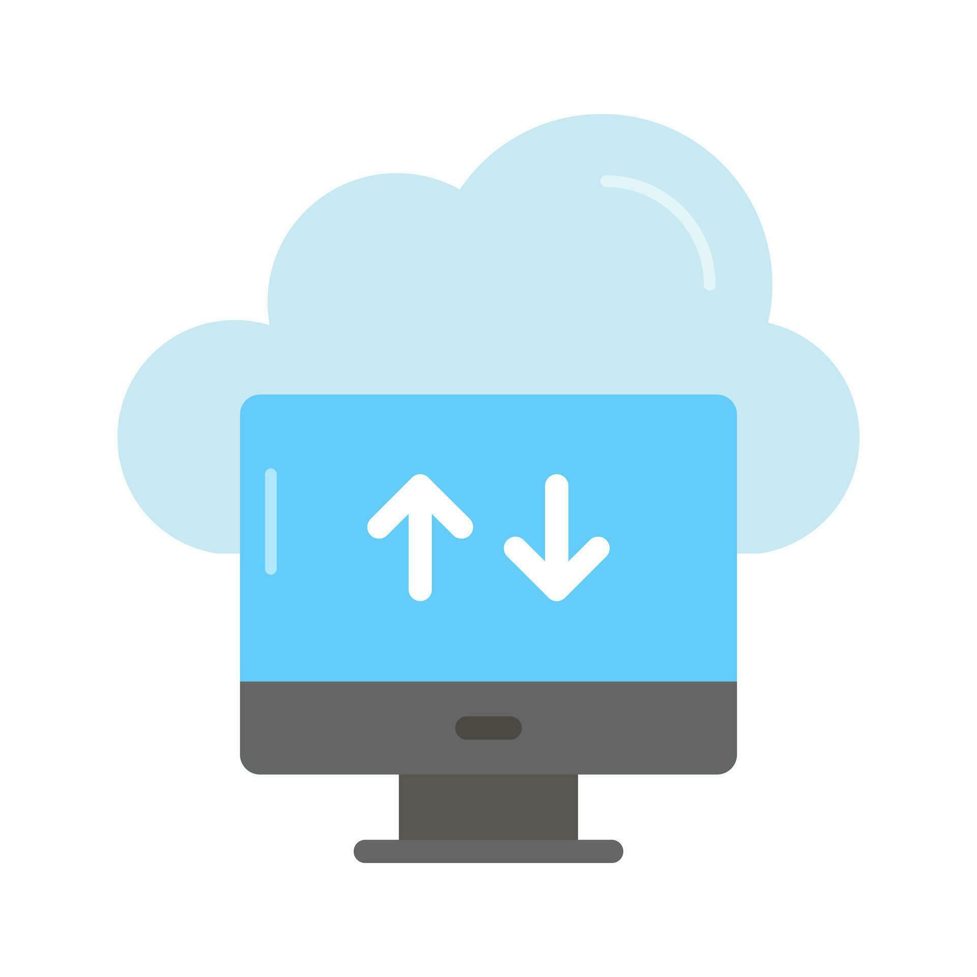 Two Arrows Pointing Opposite Direction Indicating The Synchronization