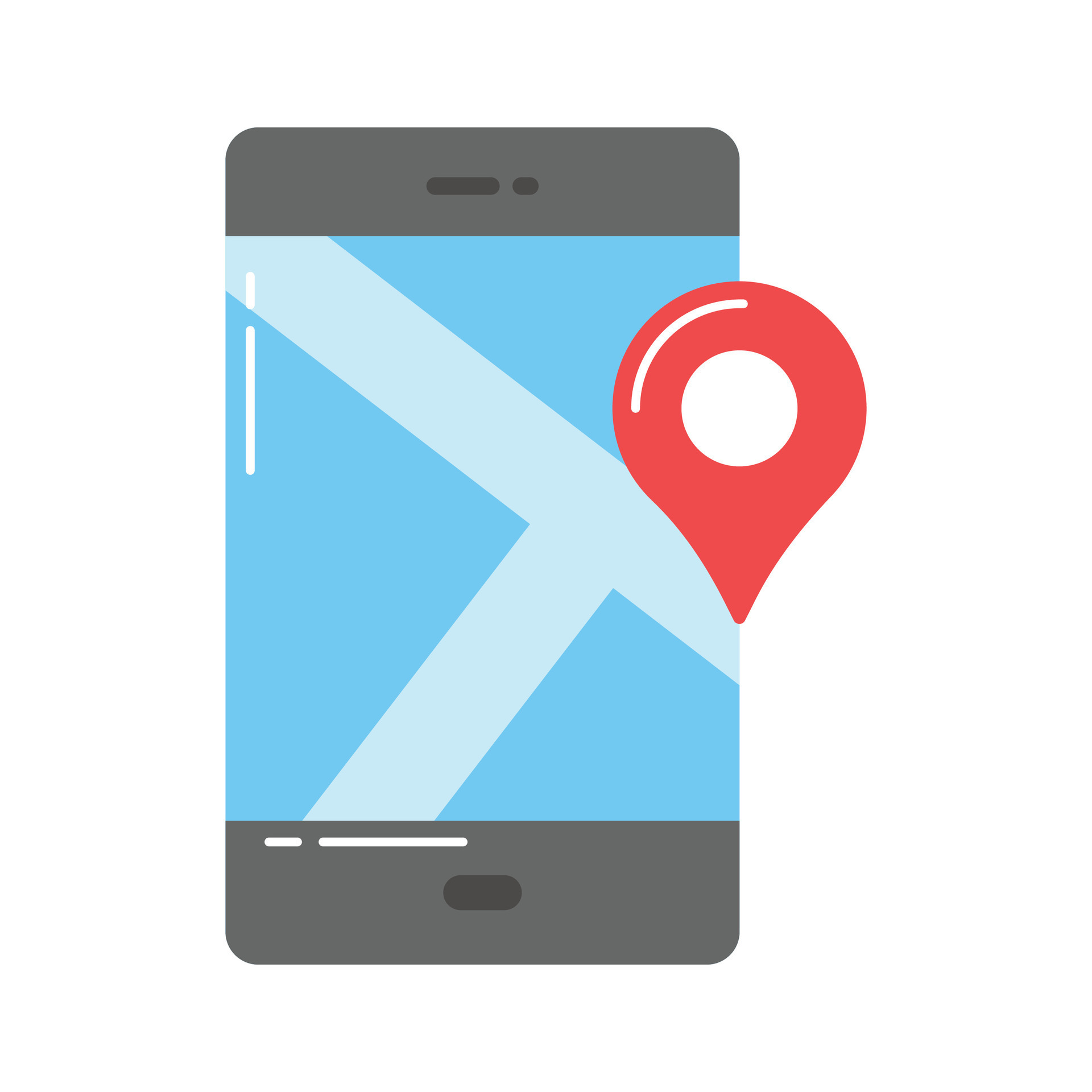 Mobile navigation vector design in modern style, easy to use icon ...
