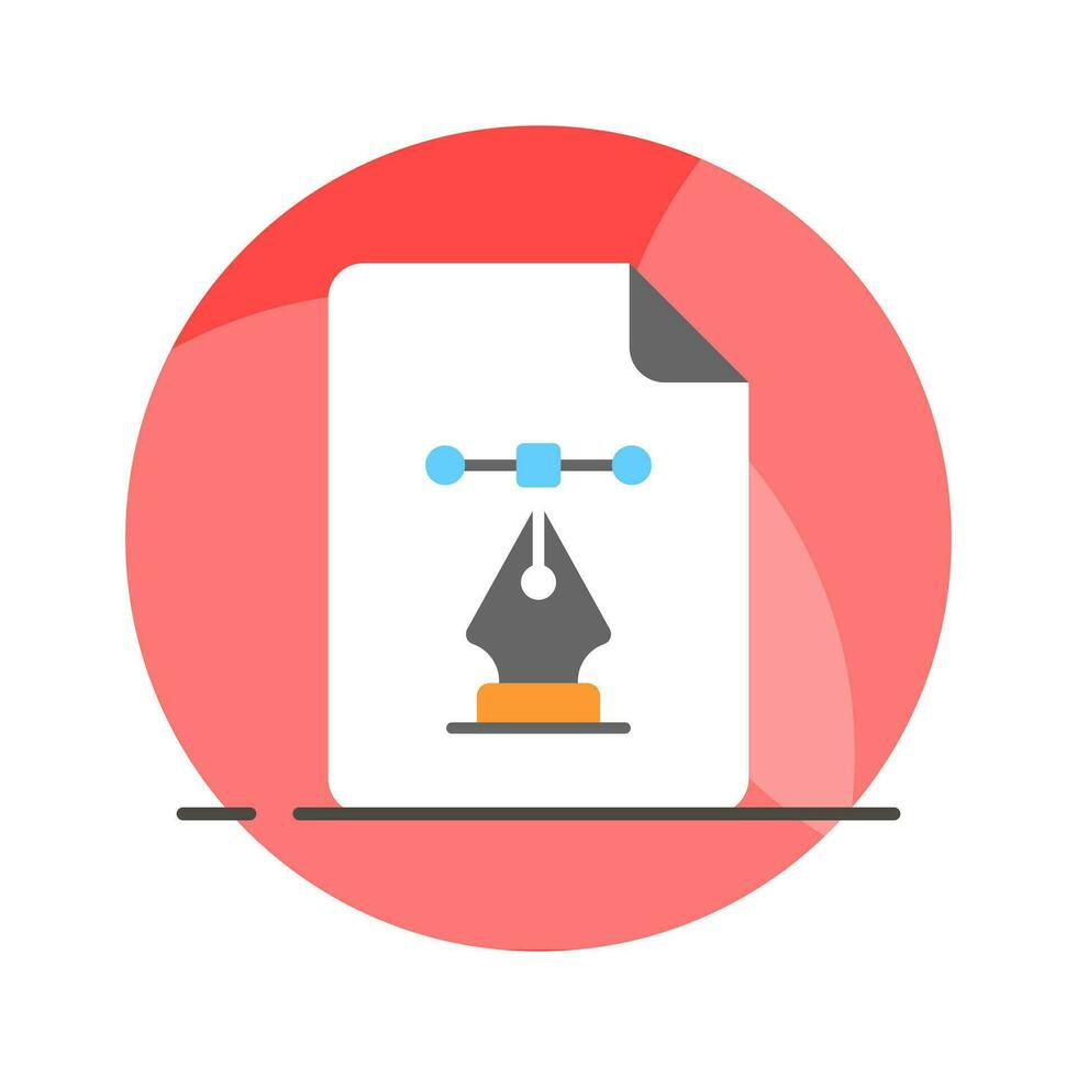 Trendy flat vector of graphic design file isolated on white background ...