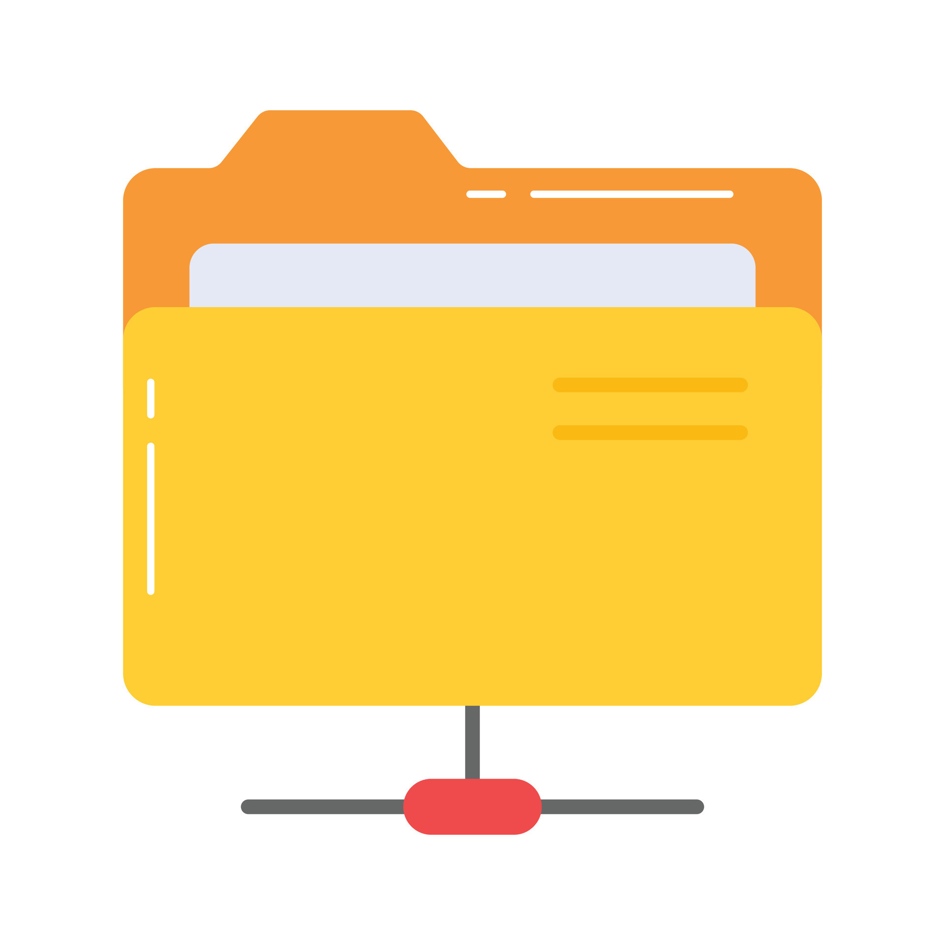 Shared folder vector design, concept of data sharing 26367698 Vector ...