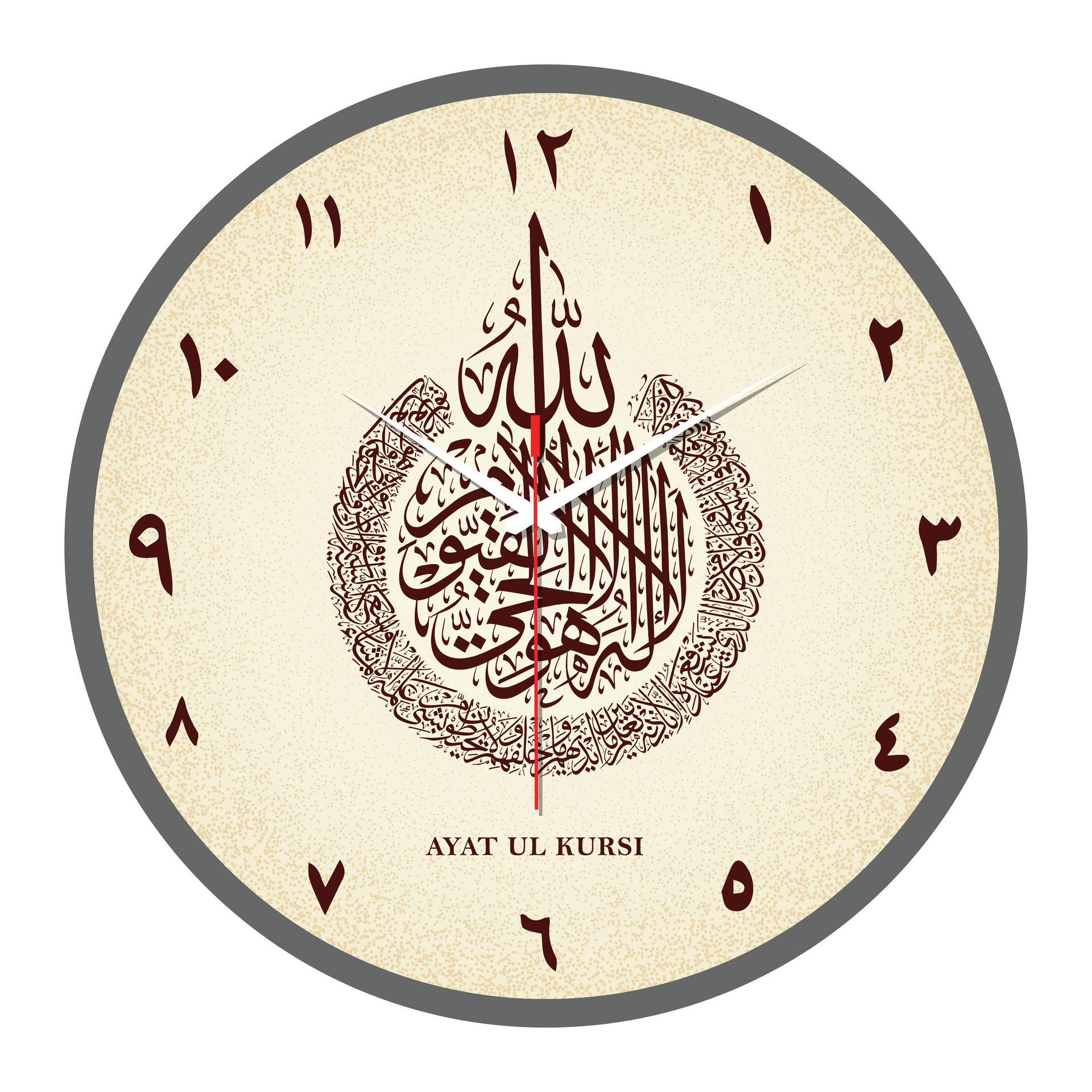 Islamic clock dial design with beautiful calligraphy 26367831 Vector ...
