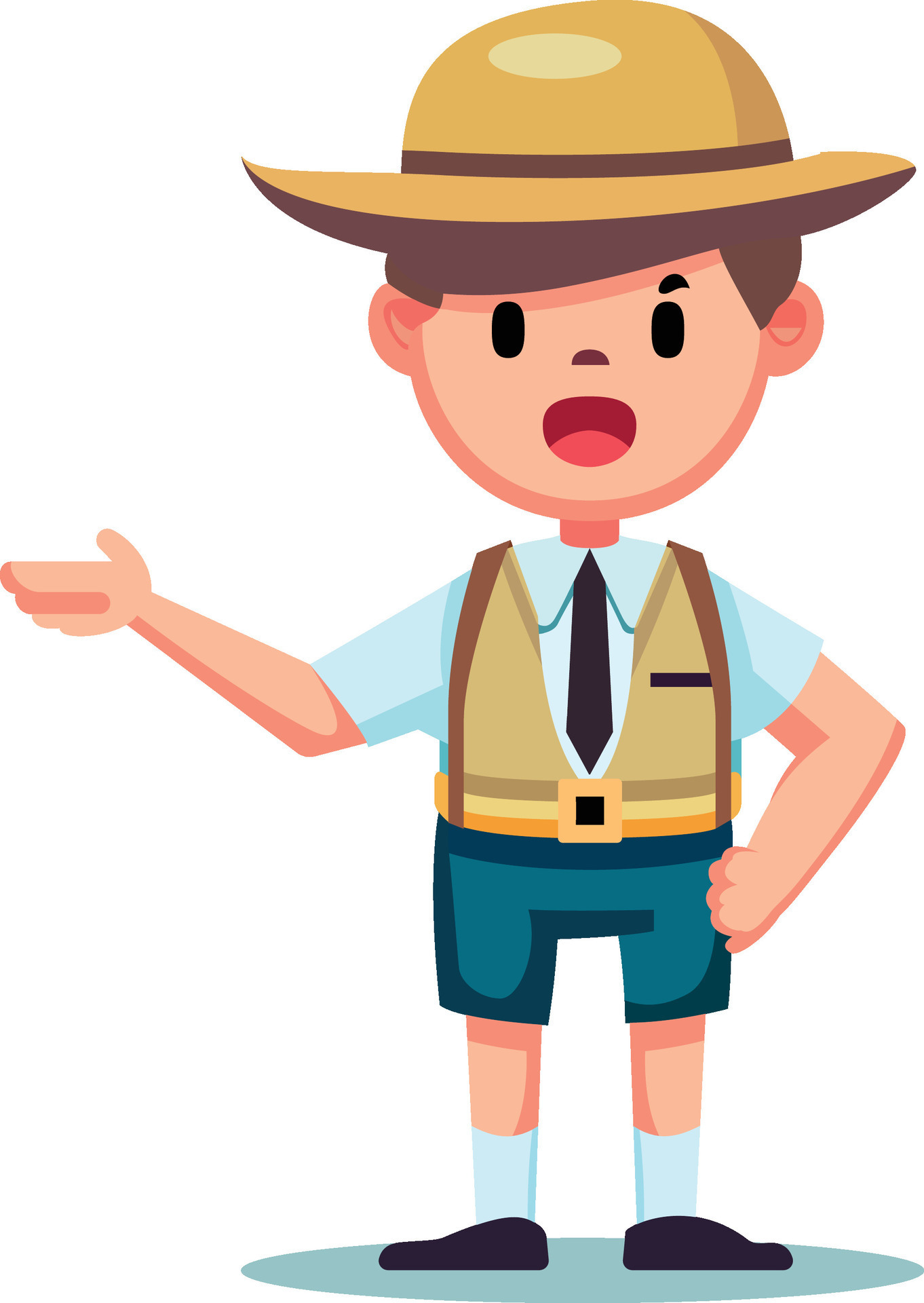 tour guide explaining something vector illustration, docent or tourist ... tour guide explaining something vector illustration, docent or tourist ...