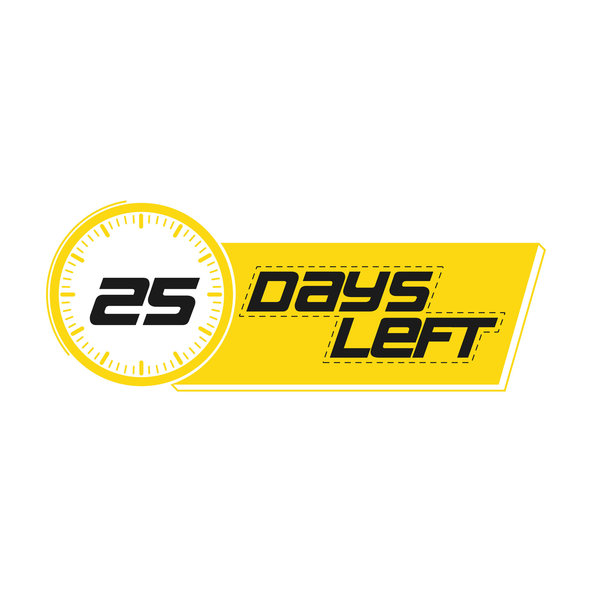 25 Days Left, Countdown timer clock design 26373321 Vector Art at Vecteezy 25 Days Left, Countdown timer clock design 26373321 Vector Art at Vecteezy